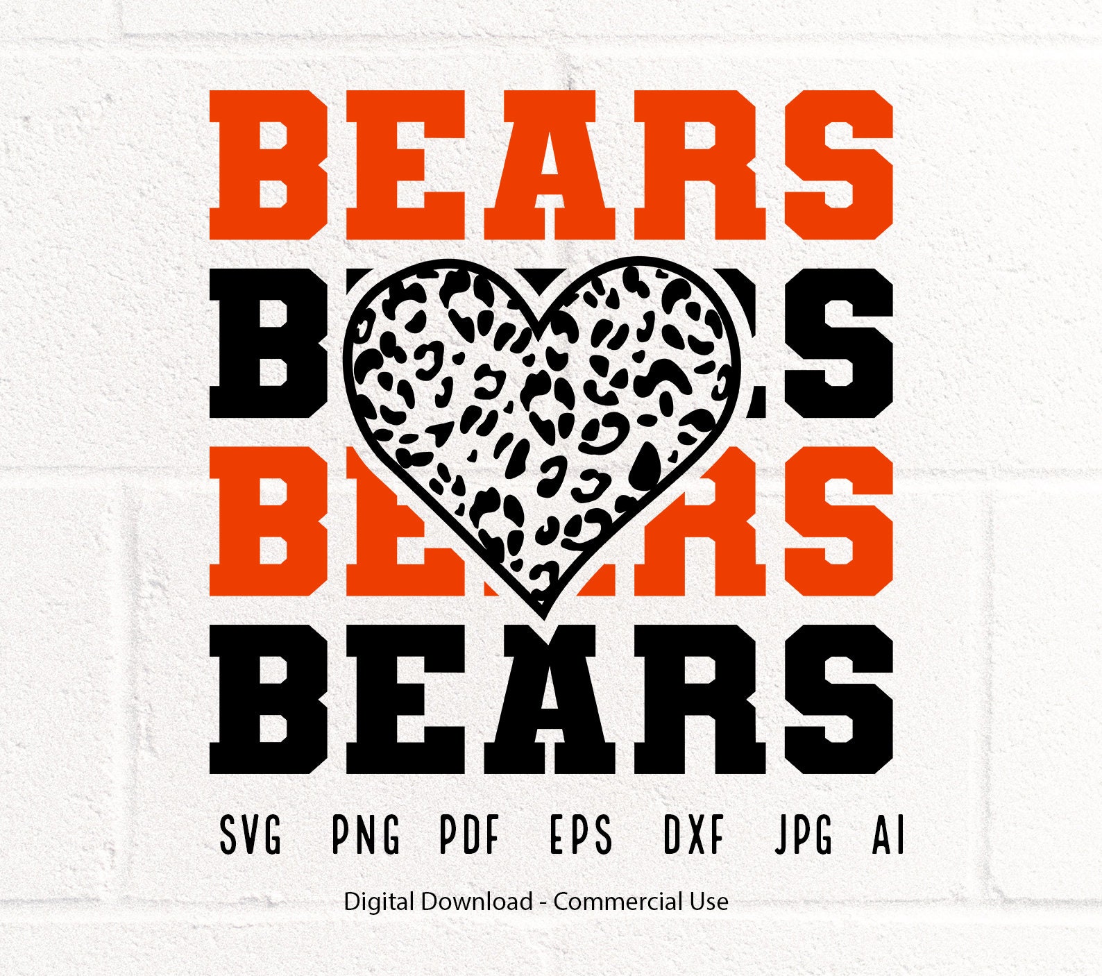 Bears SVG PNG, Bears Mascot svg | Inspire Uplift