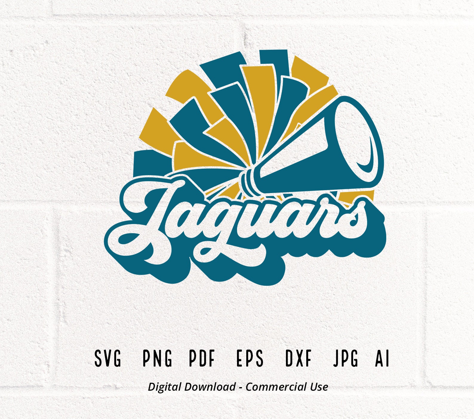 Jaguars Cheer SVG PNG, Jaguars Mascot svg | Inspire Uplift