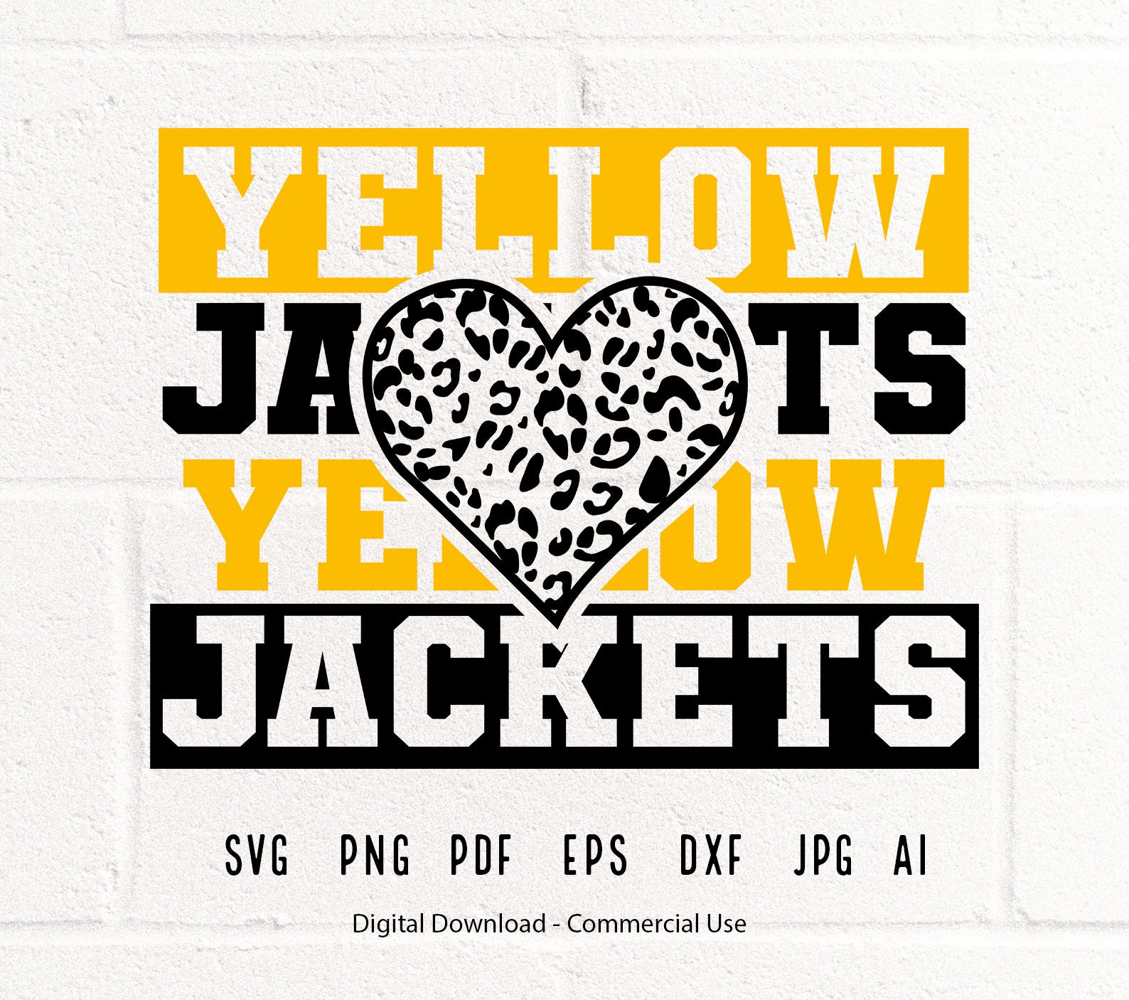 Yellow Jackets SVG PNG, Yellow Jackets Mascot svg | Inspire Uplift