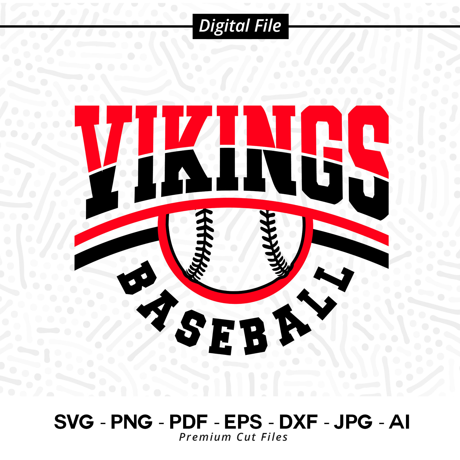 Baseball SVG PNG, Vikings | Inspire Uplift