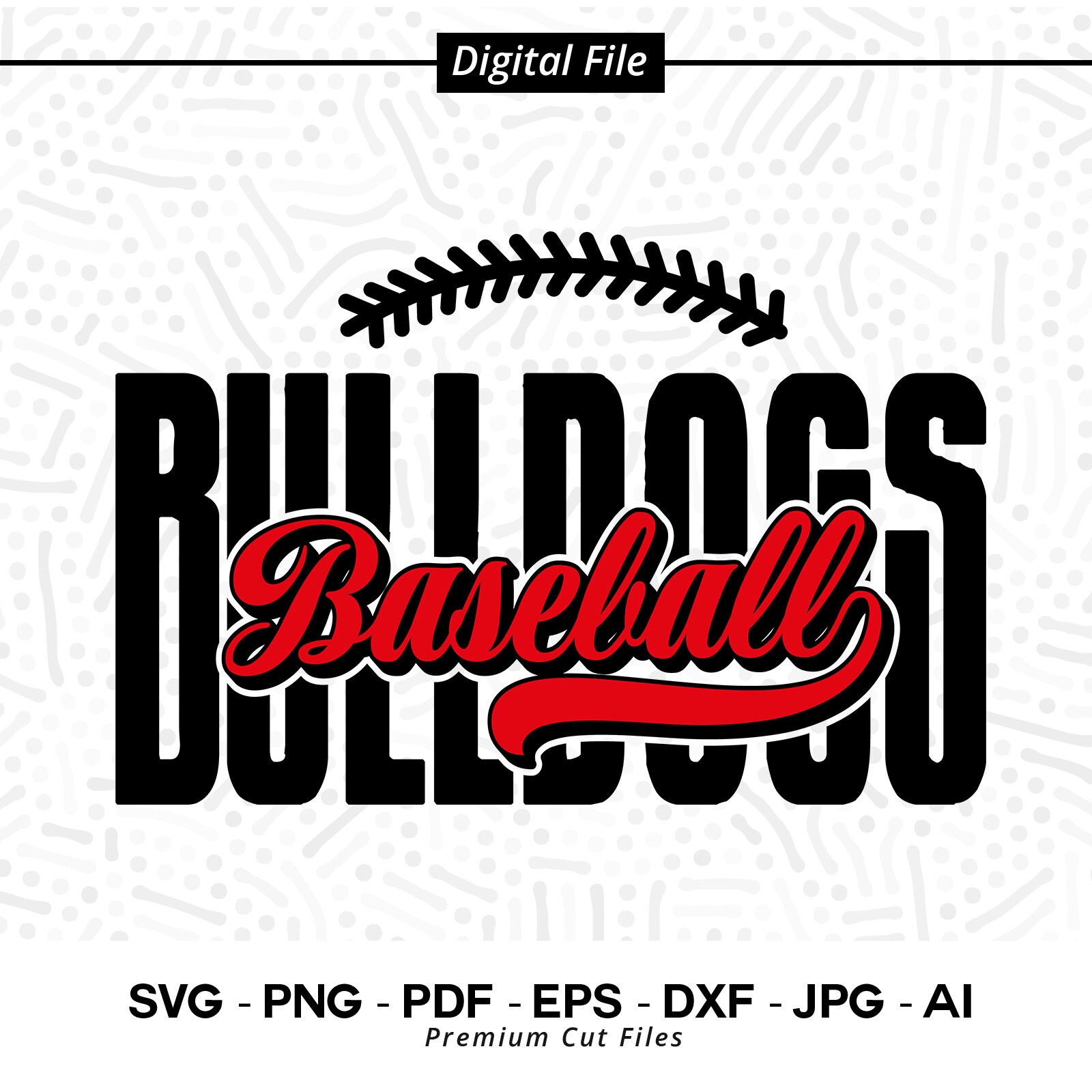 Bulldogs Baseball SVG PNG, Baseball svg | Inspire Uplift