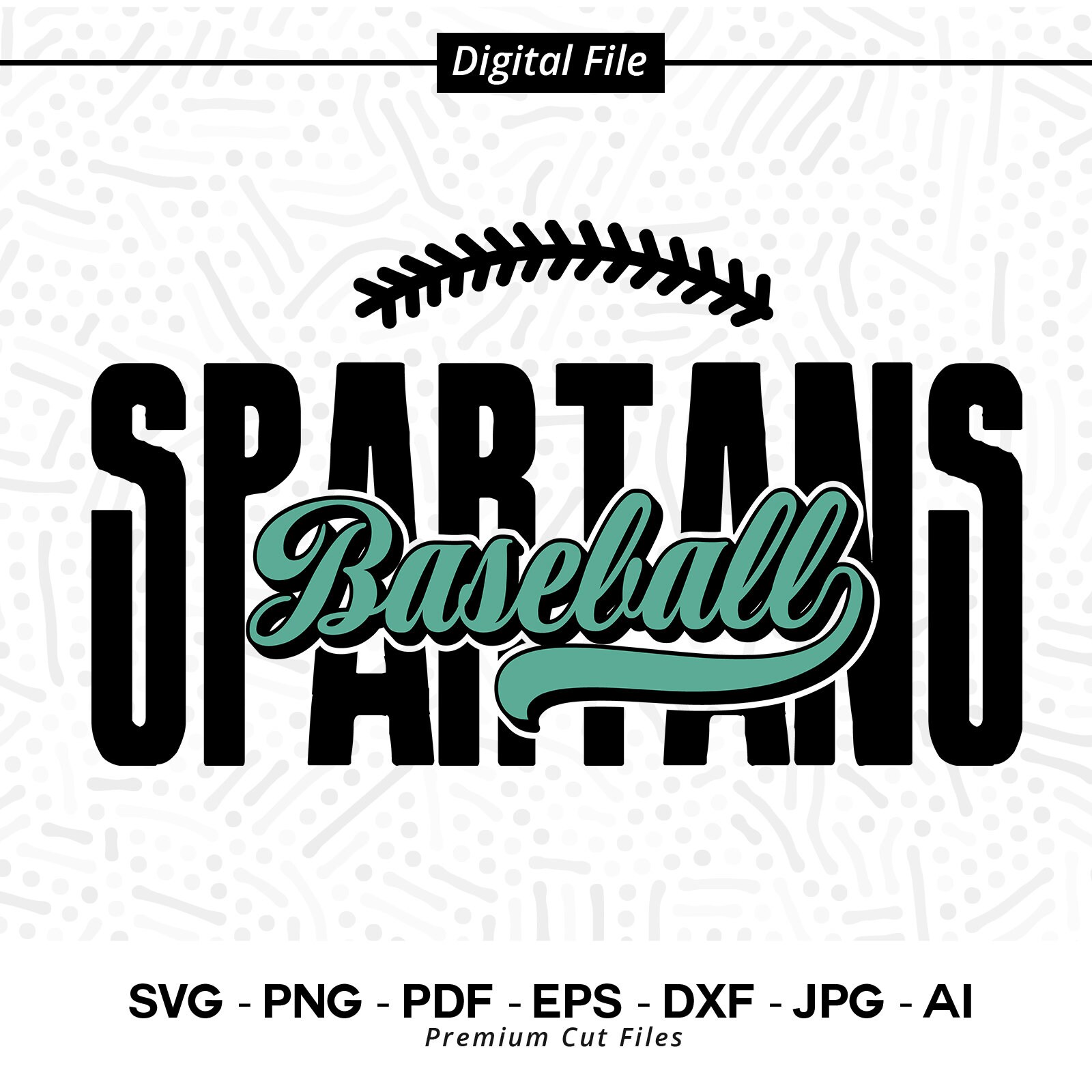 Spartans Baseball SVG PNG, Baseball svg | Inspire Uplift