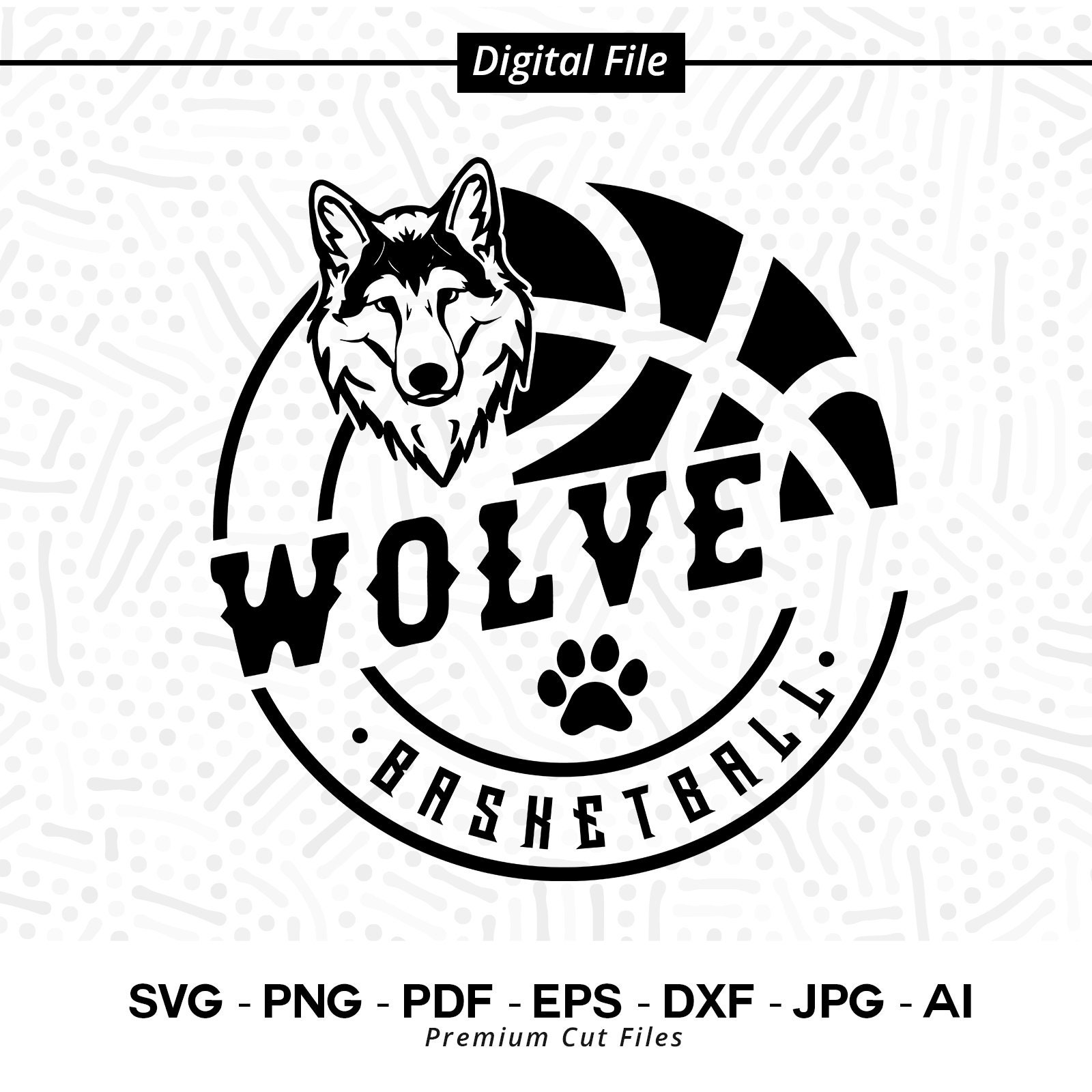 Basketball SVG PNG, Wolve Basketball svg - Inspire Uplift