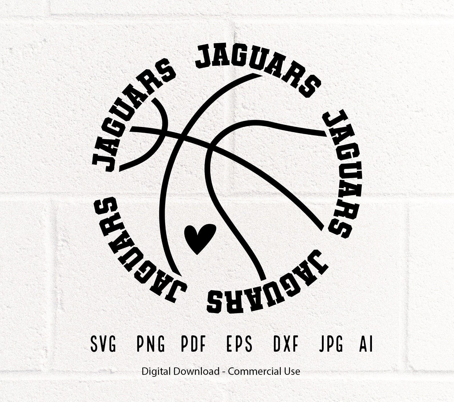 Jaguars Basketball SVG PNG, Jaguars Mascot svg | Inspire Uplift