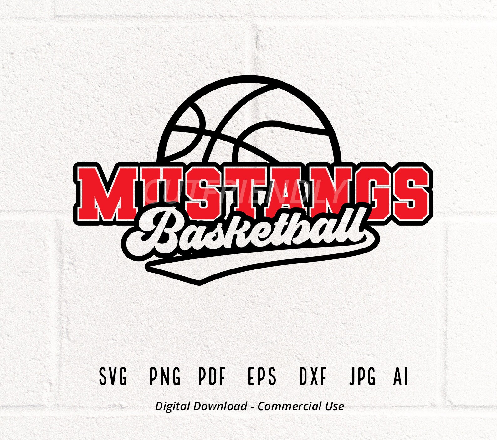 Mustangs SVG PNG, Mustangs Basketball svg - Inspire Uplift