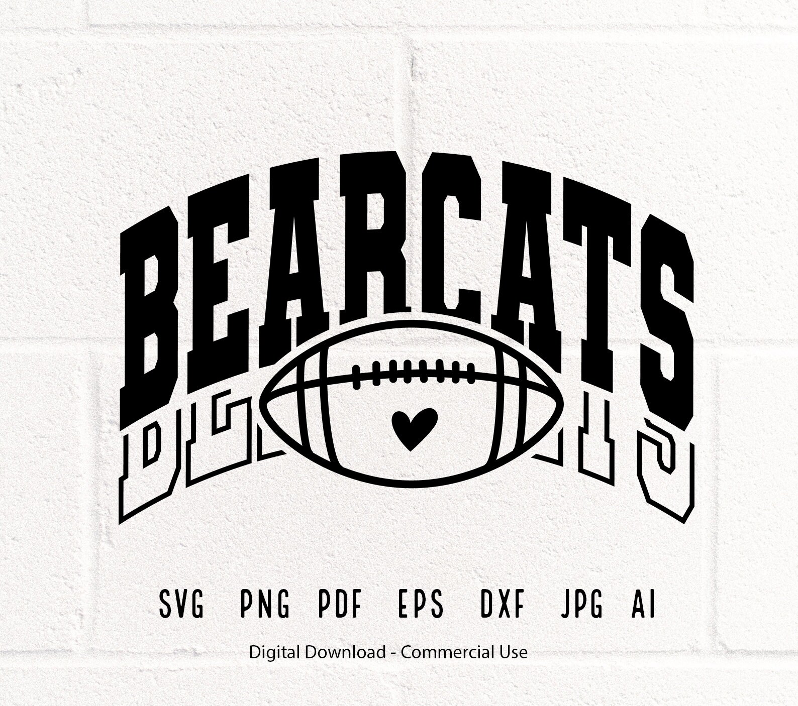 Bearcats SVG PNG, Bearcats Football svg | Inspire Uplift