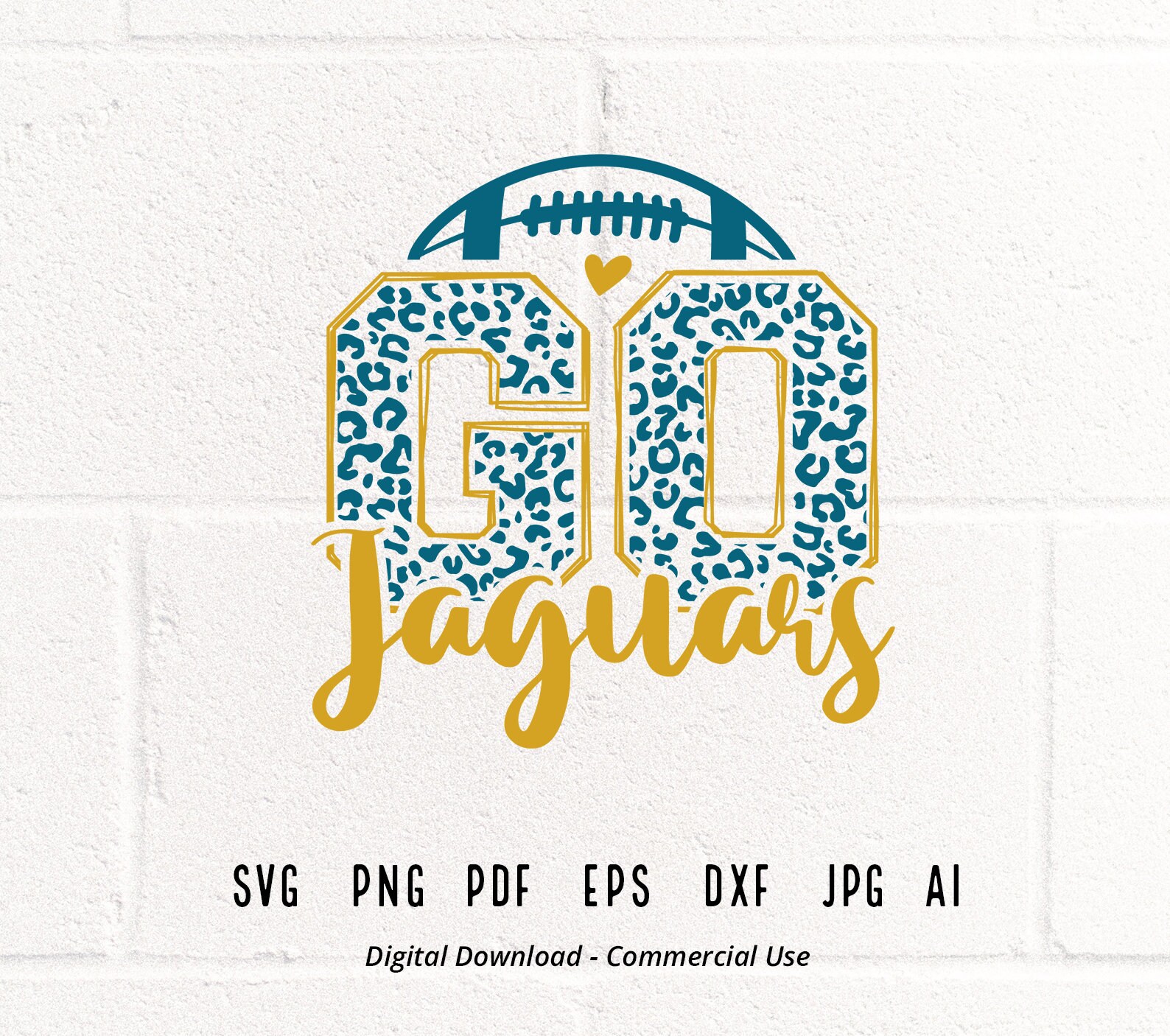 Leopard Go Jaguars SVG, Go Jaguars svg | Inspire Uplift