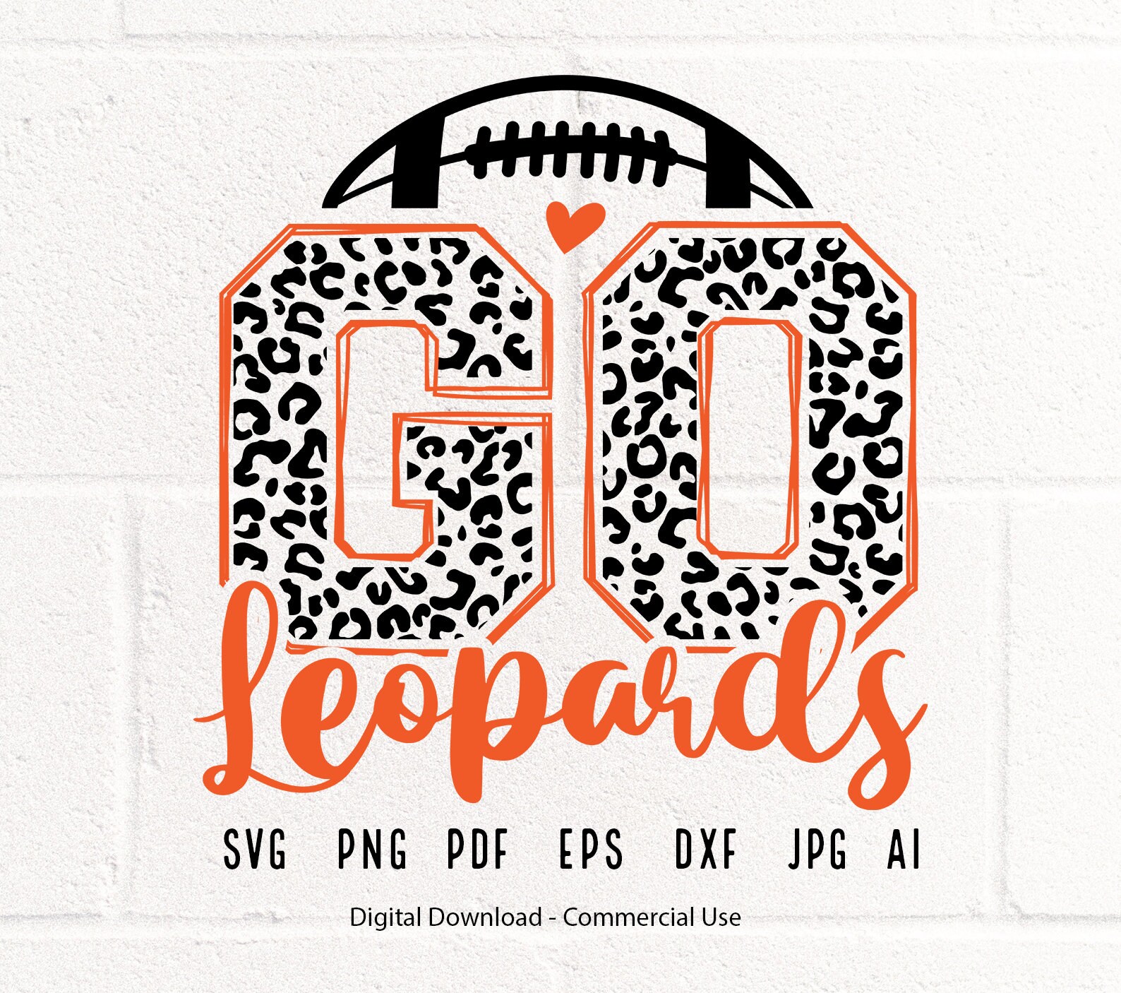 Leopard Go Leopards SVG, Leopards Football svg | Inspire Uplift