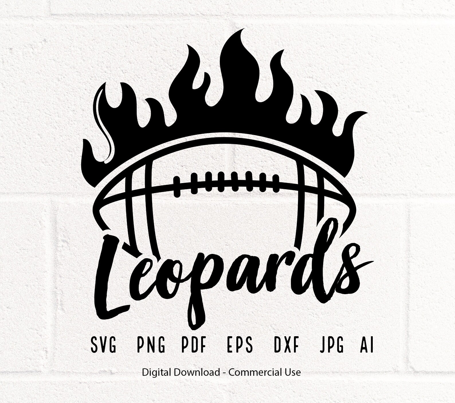 Leopards SVG PNG, Leopards Football svg - Inspire Uplift