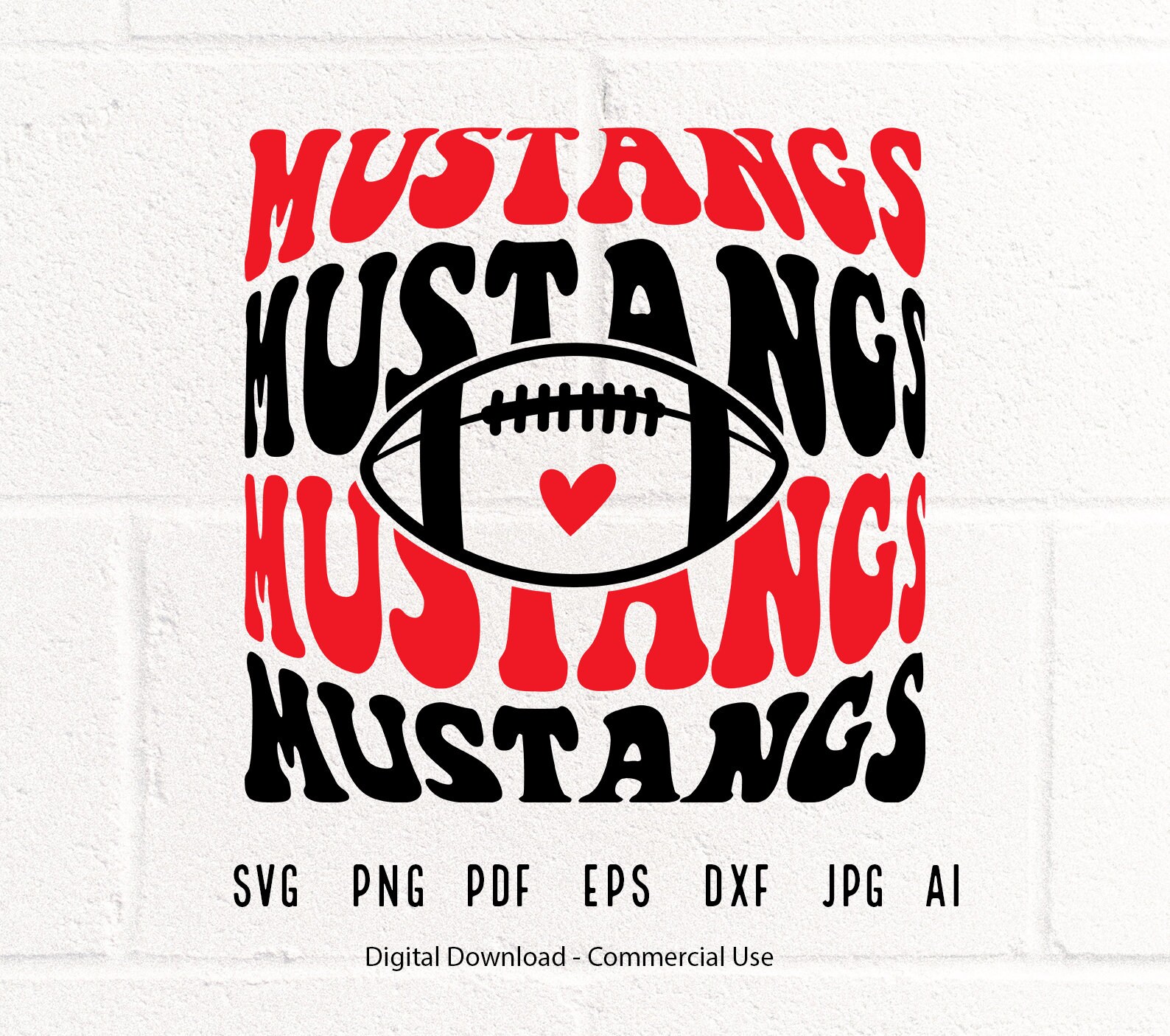 Mustangs Football SVG PNG, Mustangs Mascot svg | Inspire Uplift
