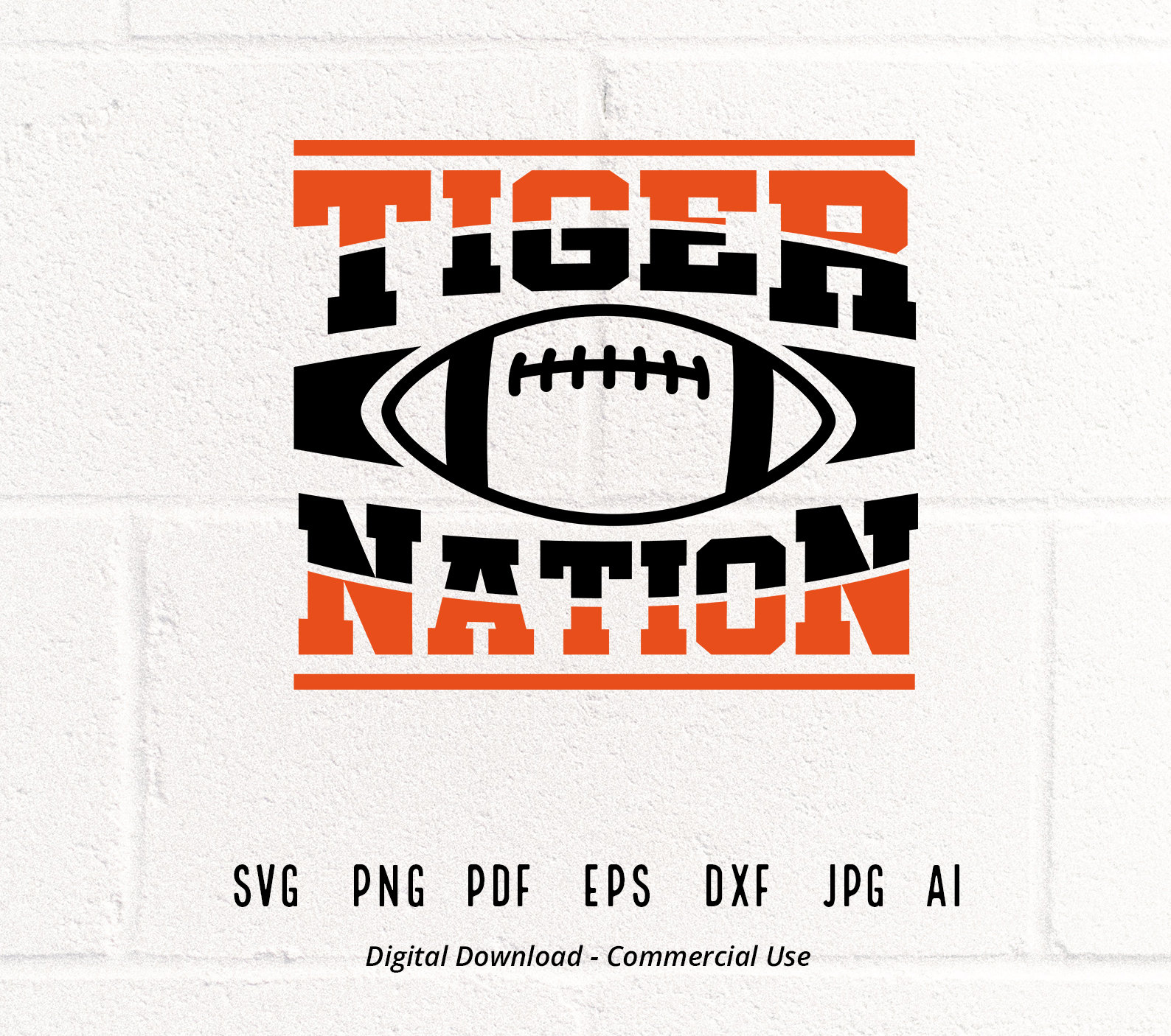 Tiger Nation SVG PNG, Tiger SVG | Inspire Uplift