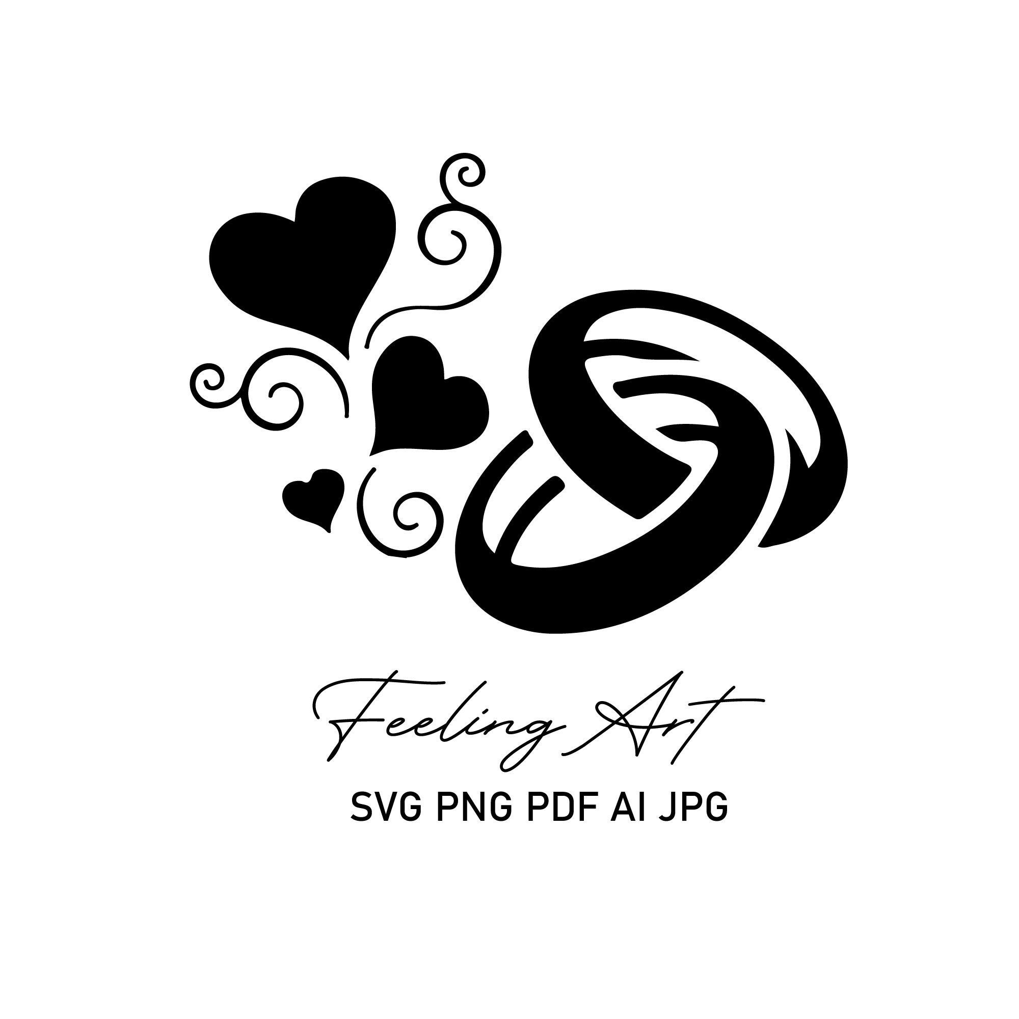 Wedding Ring SVG, Couple Rings SVG | Inspire Uplift