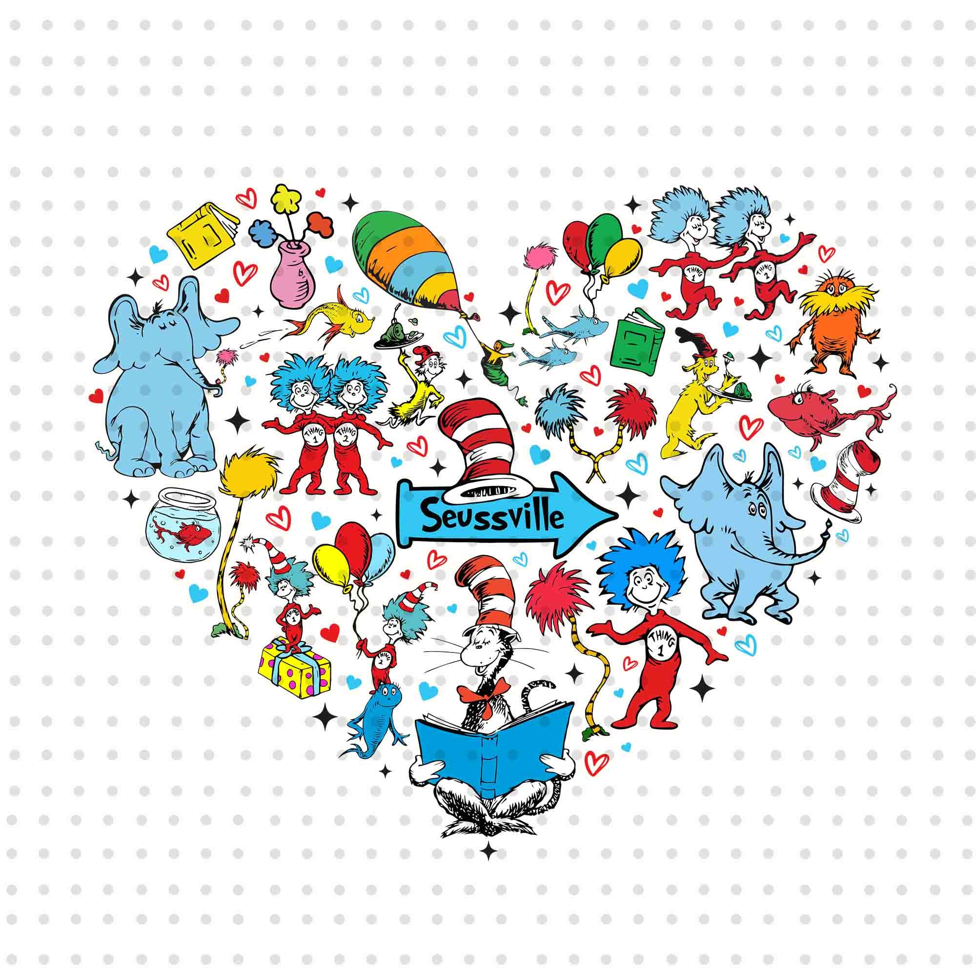Doodle Dr Seuss PNG, Cat In The Hat Png, Dr Seuss Day Png, R | Inspire ...