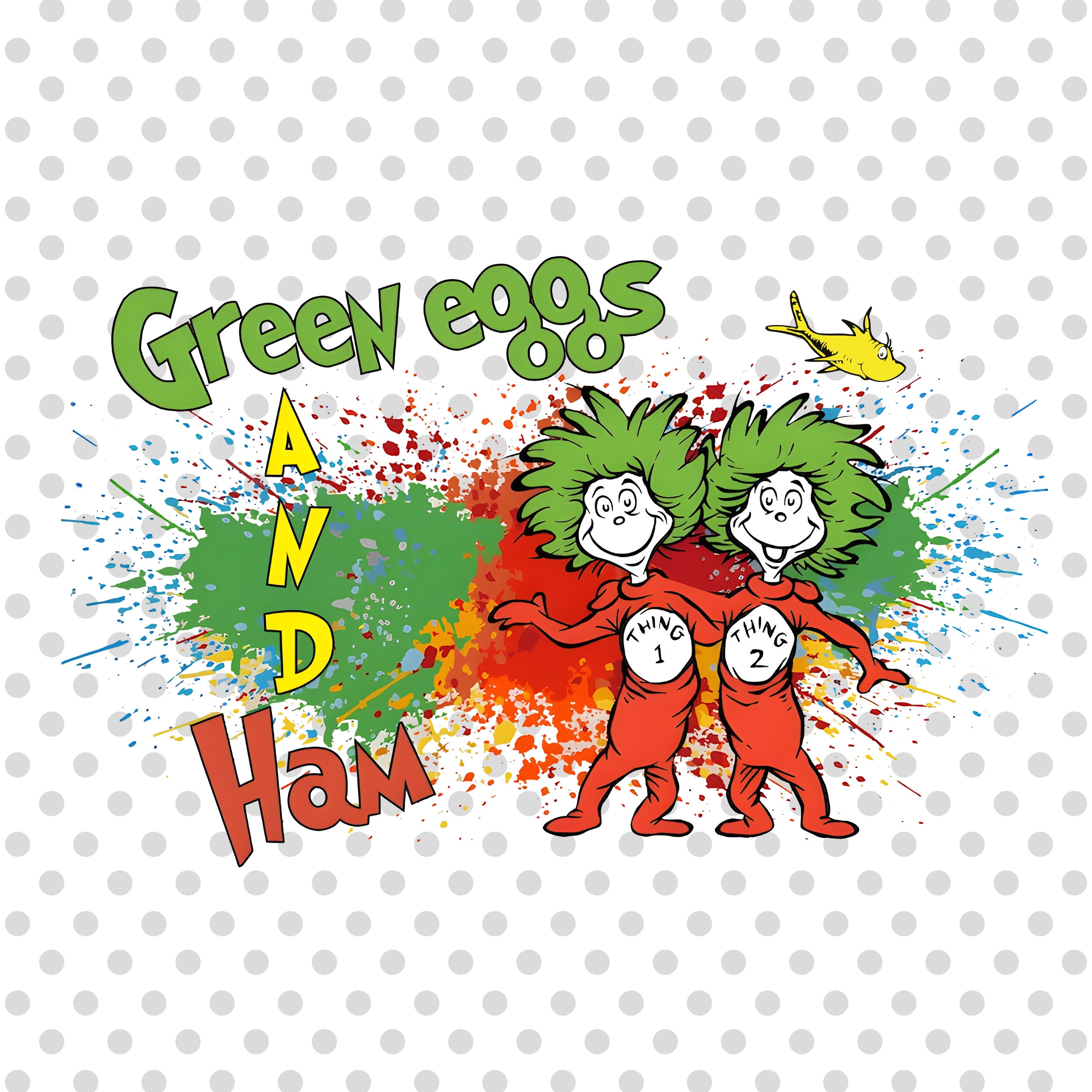 Green Eggs and Ham png, The Cat in the Hat png, Yellow Fish - Inspire ...
