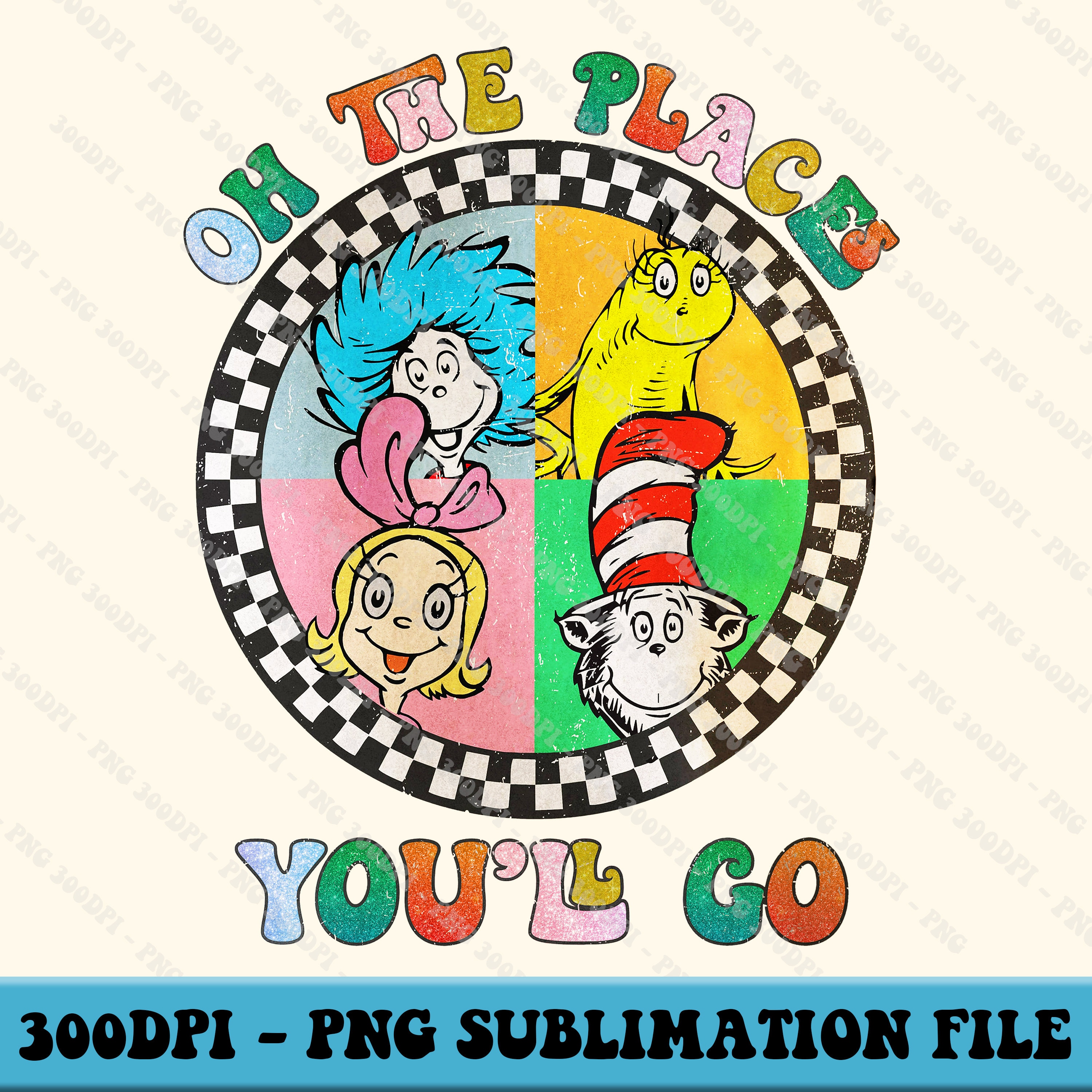 Retro Dr Suess Png, Across America Day Png, Suess Png, Teach | Inspire ...