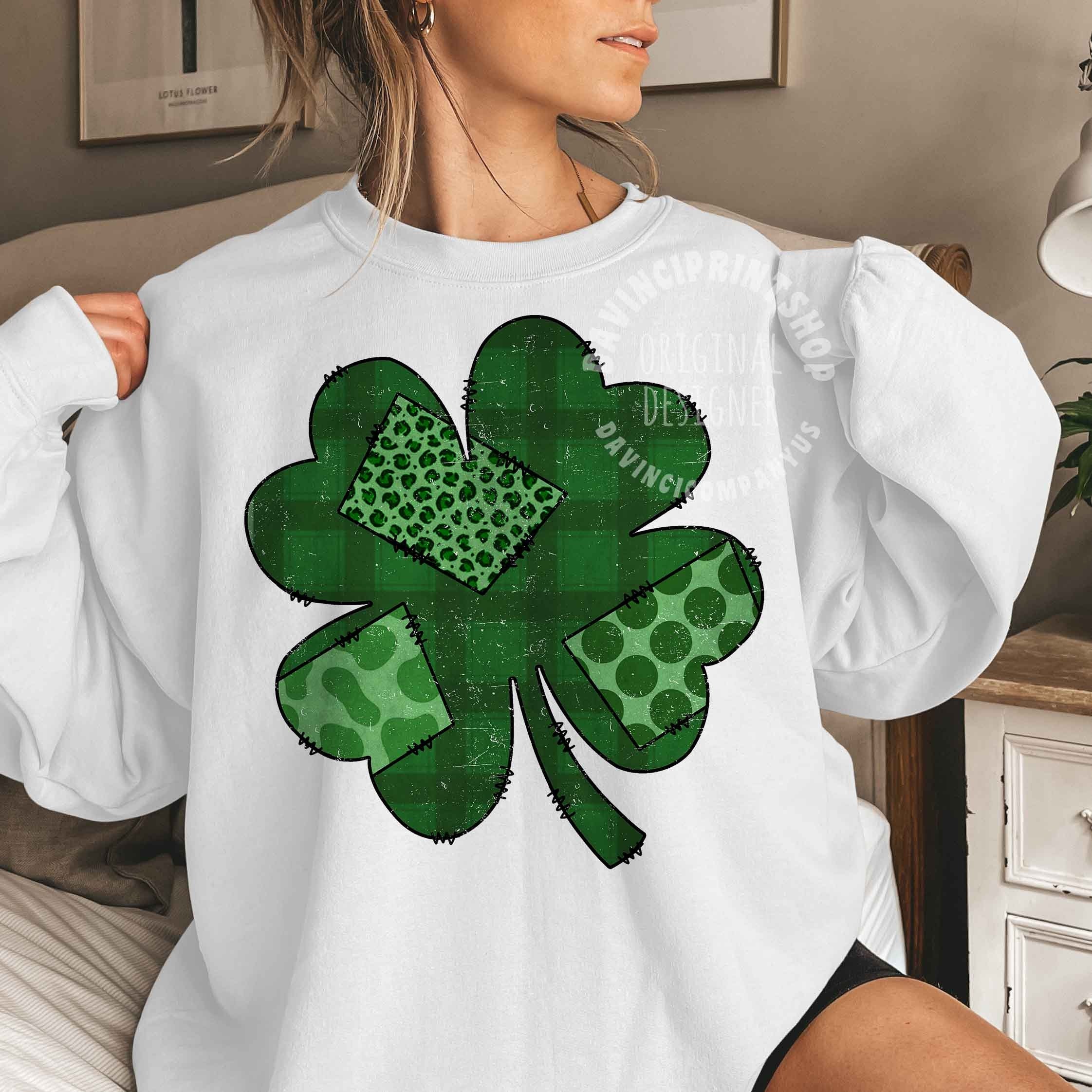 4 Leaf Clover PNG, Hand Drawn Doodle Shamrock, St Patricks D - Inspire ...