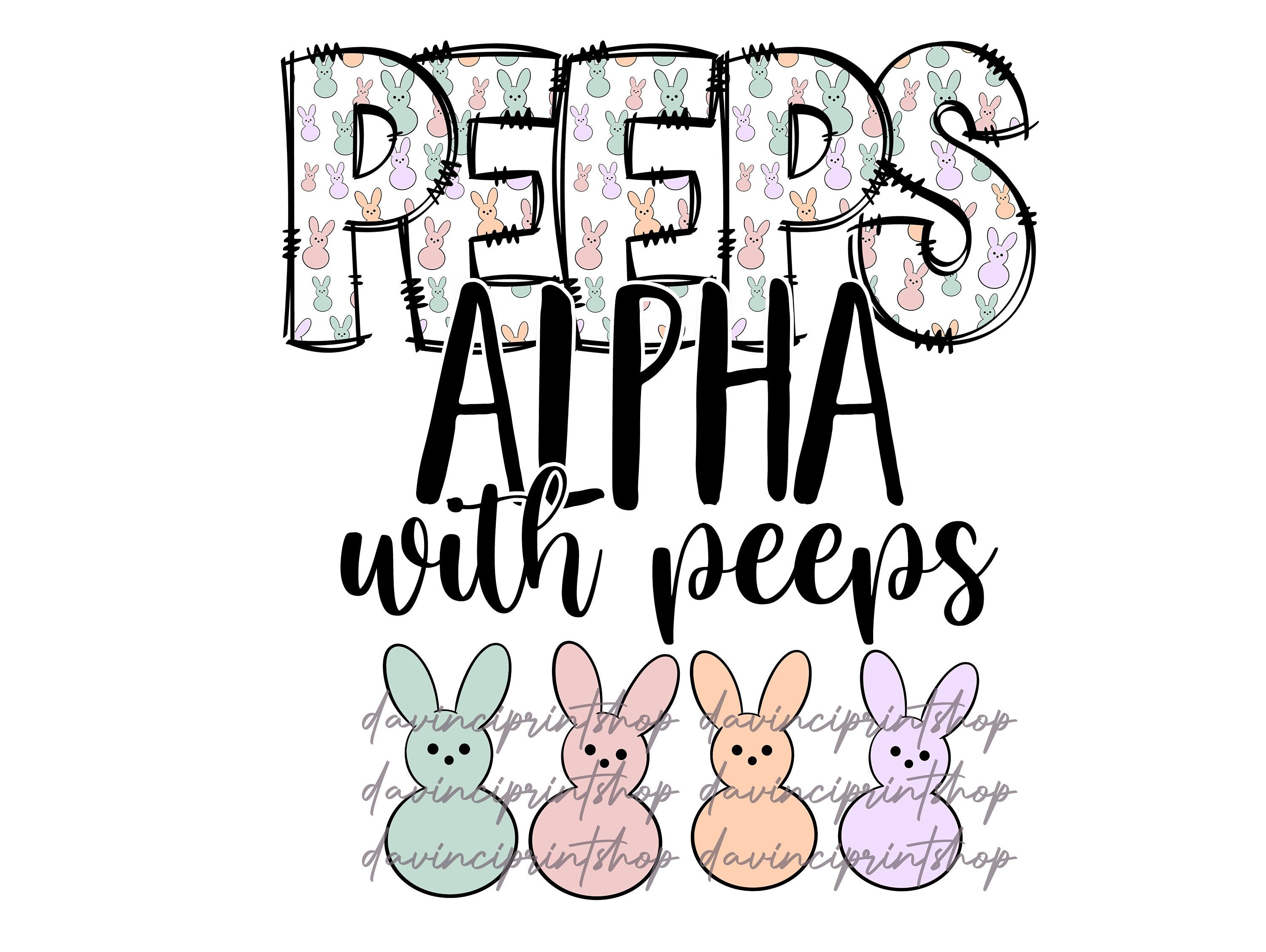 Peepss Alpha Font Easter Letters PNG Sublimation Design, Eas | Inspire ...