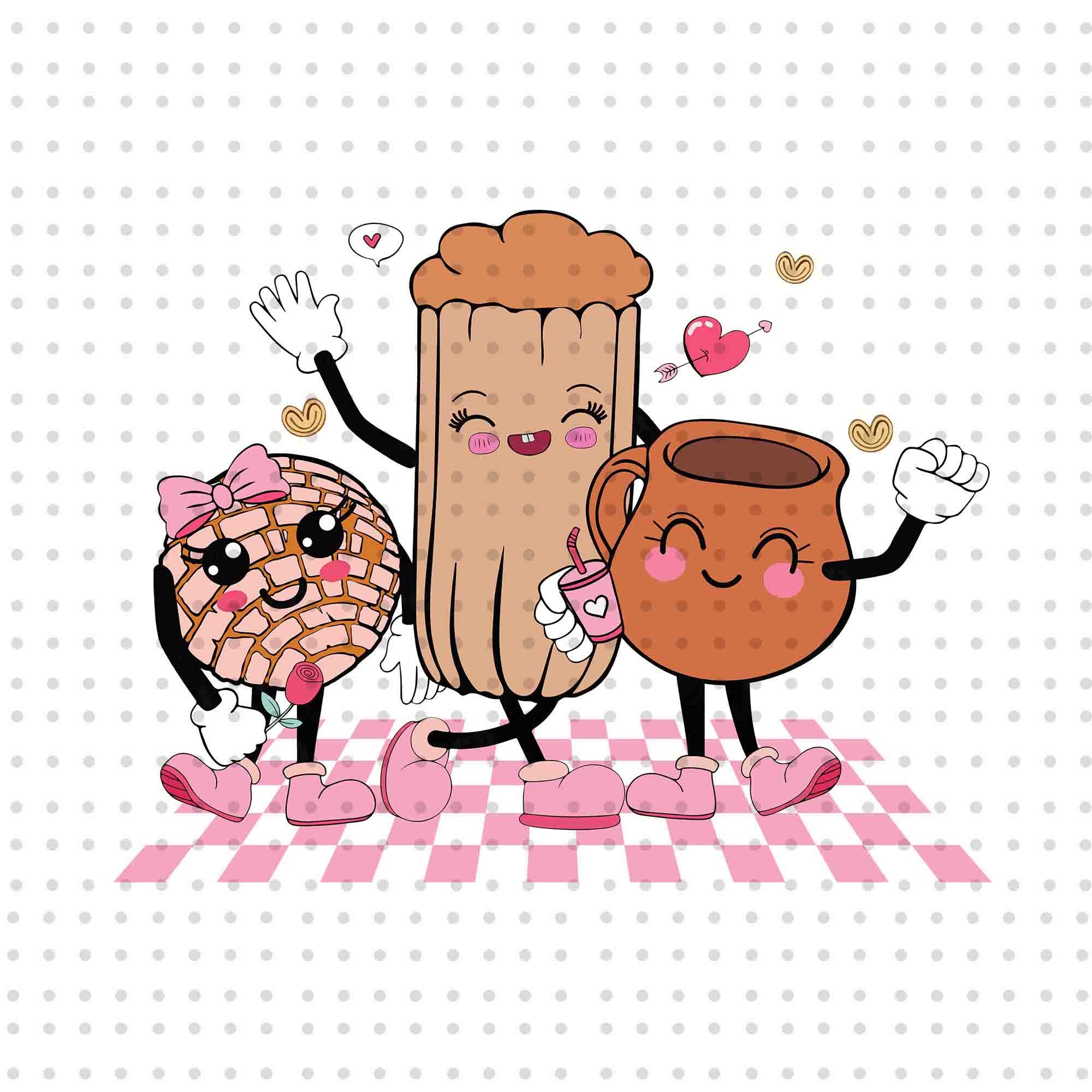 Conchas Valentine PNG, Mexican Valentines Png, Cafecito y Ch - Inspire ...