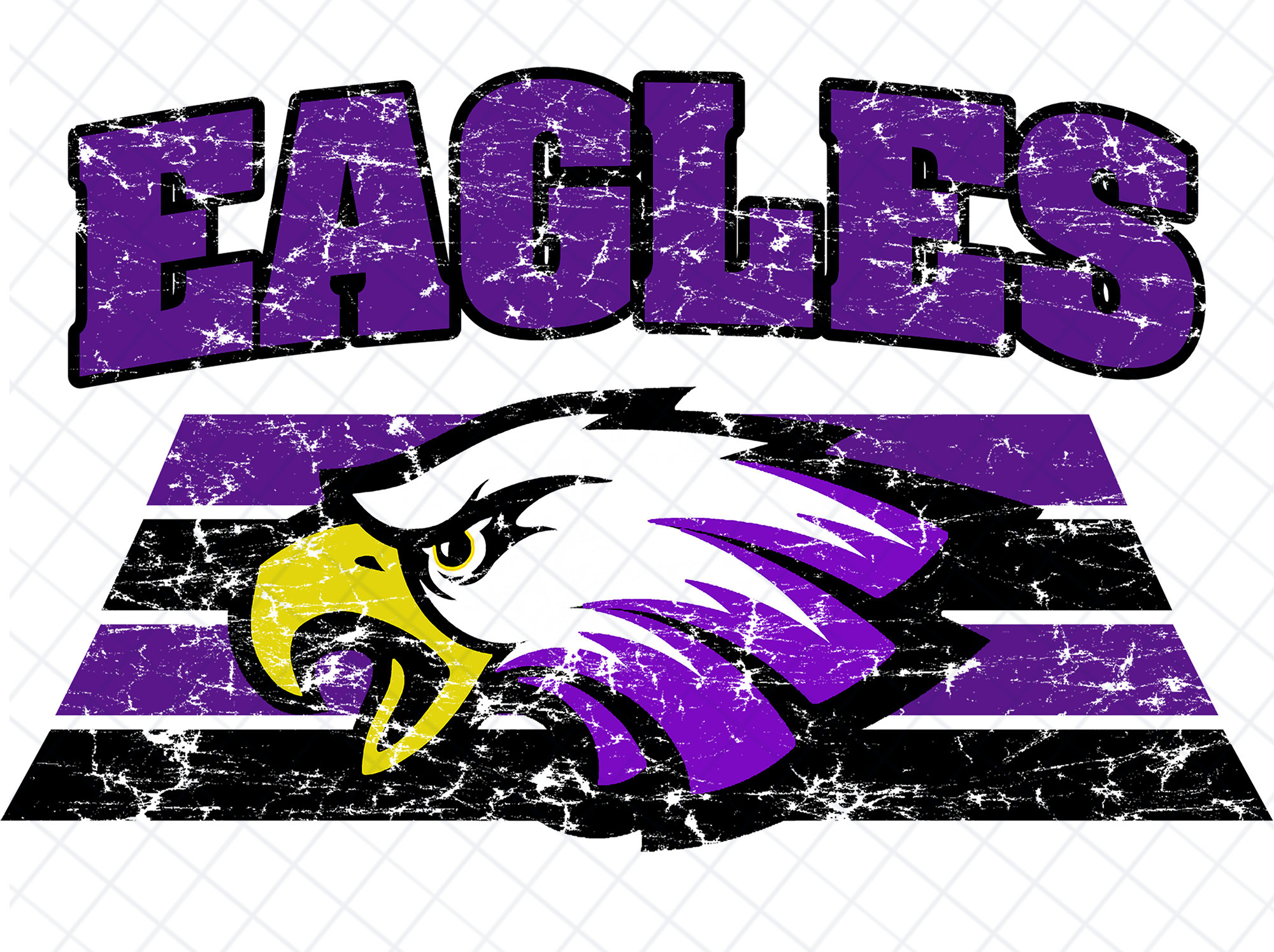 Purple Eagles Mascot PNG, Vintage Design, Digital Download, | Inspire ...
