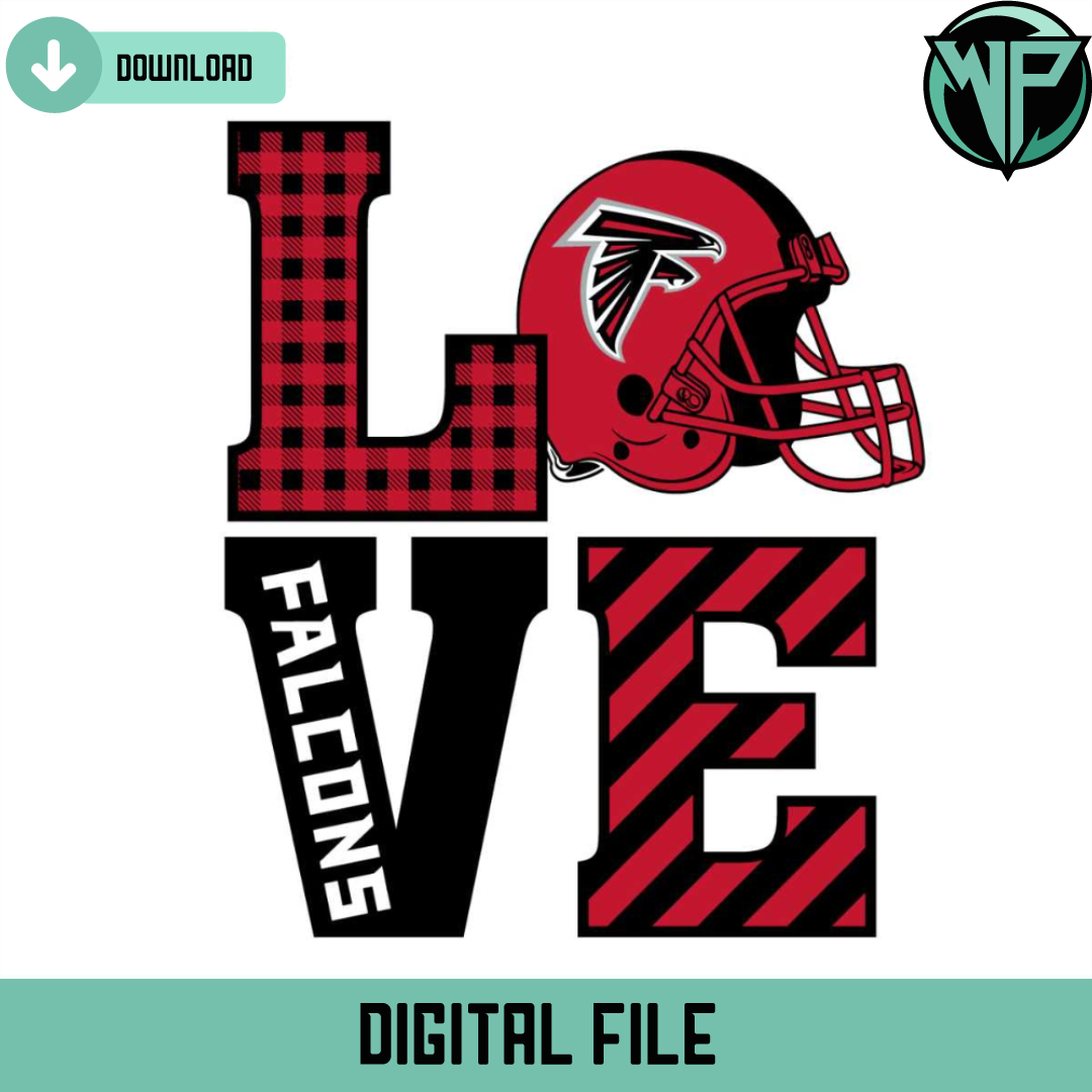 Love Atlanta Falcons Helmet Svg Digital Download1 | Inspire Uplift