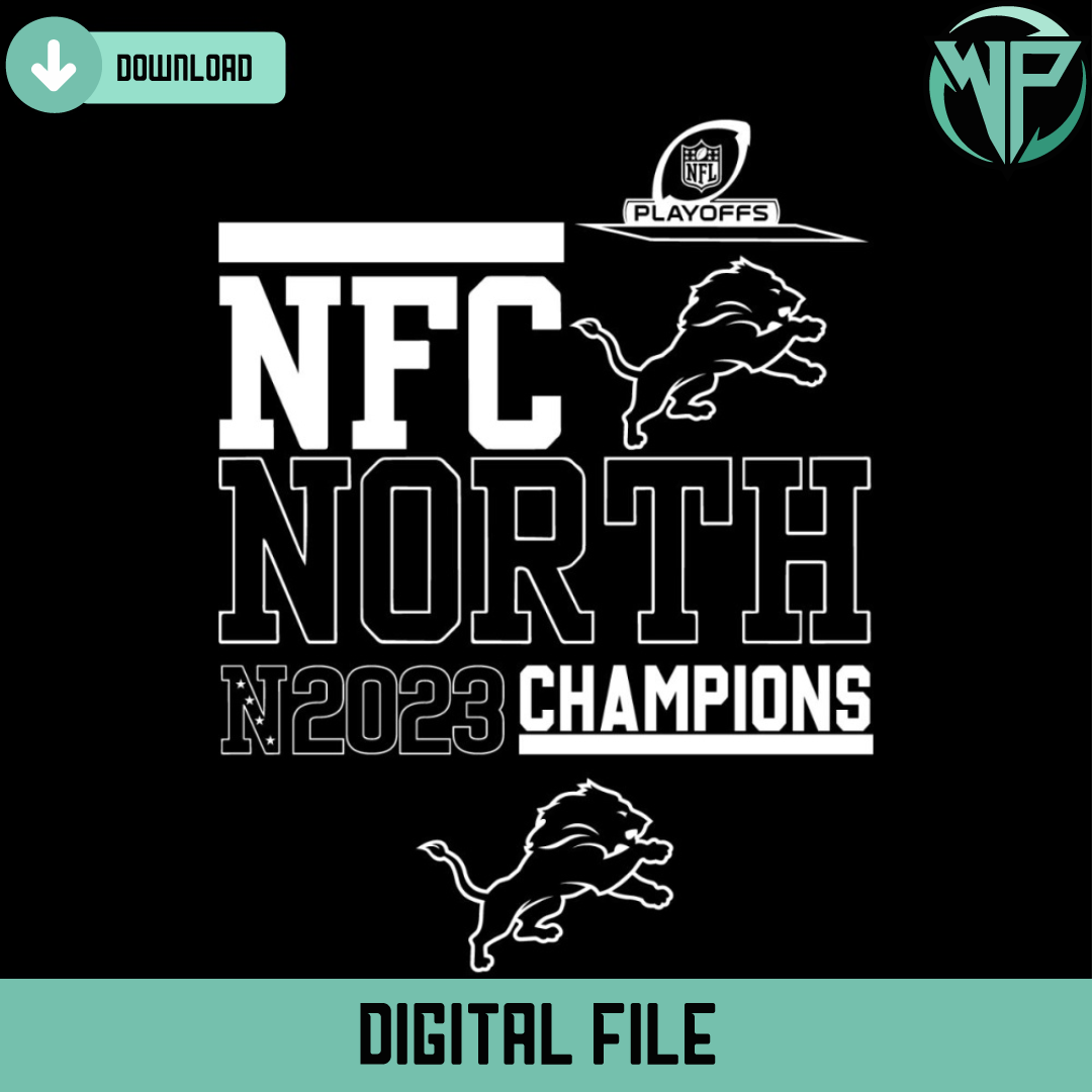 NFC National Champions 2023 Detroit Lions Svg | Inspire Uplift