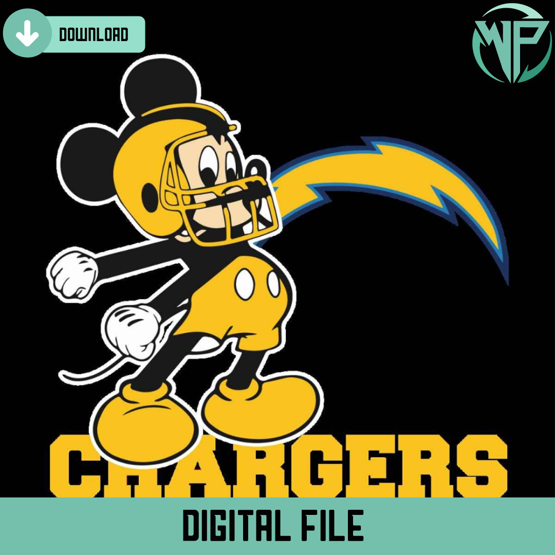 Mickey Mouse Chargers Svg Digital Download | Inspire Uplift