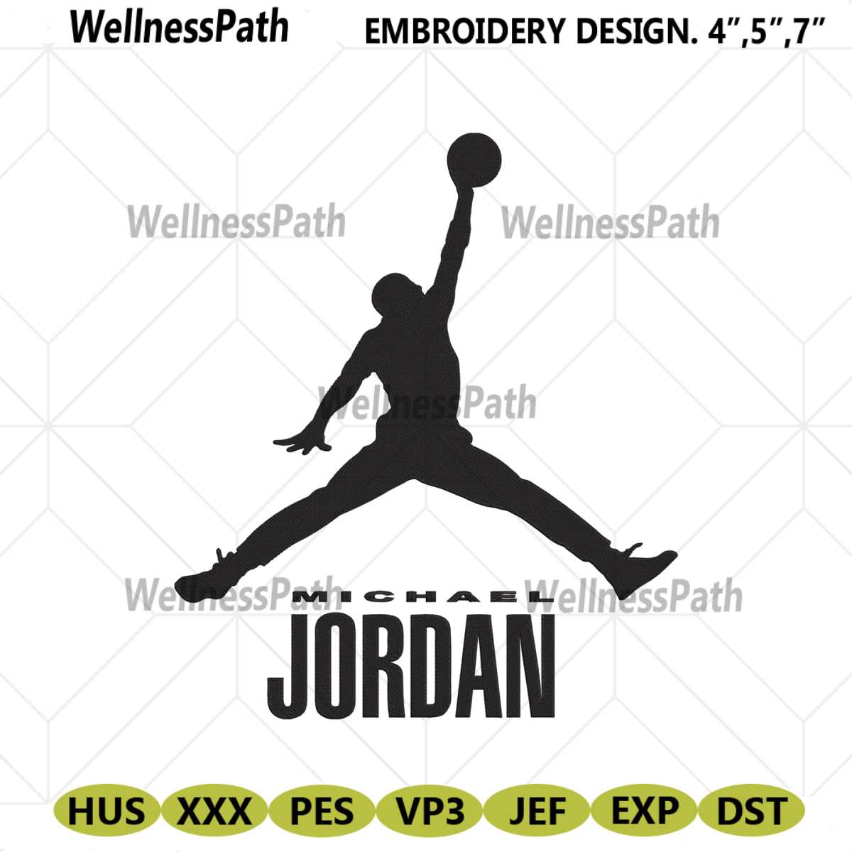 Michael Jordan Logo Embroidery Design Download - Inspire Uplift