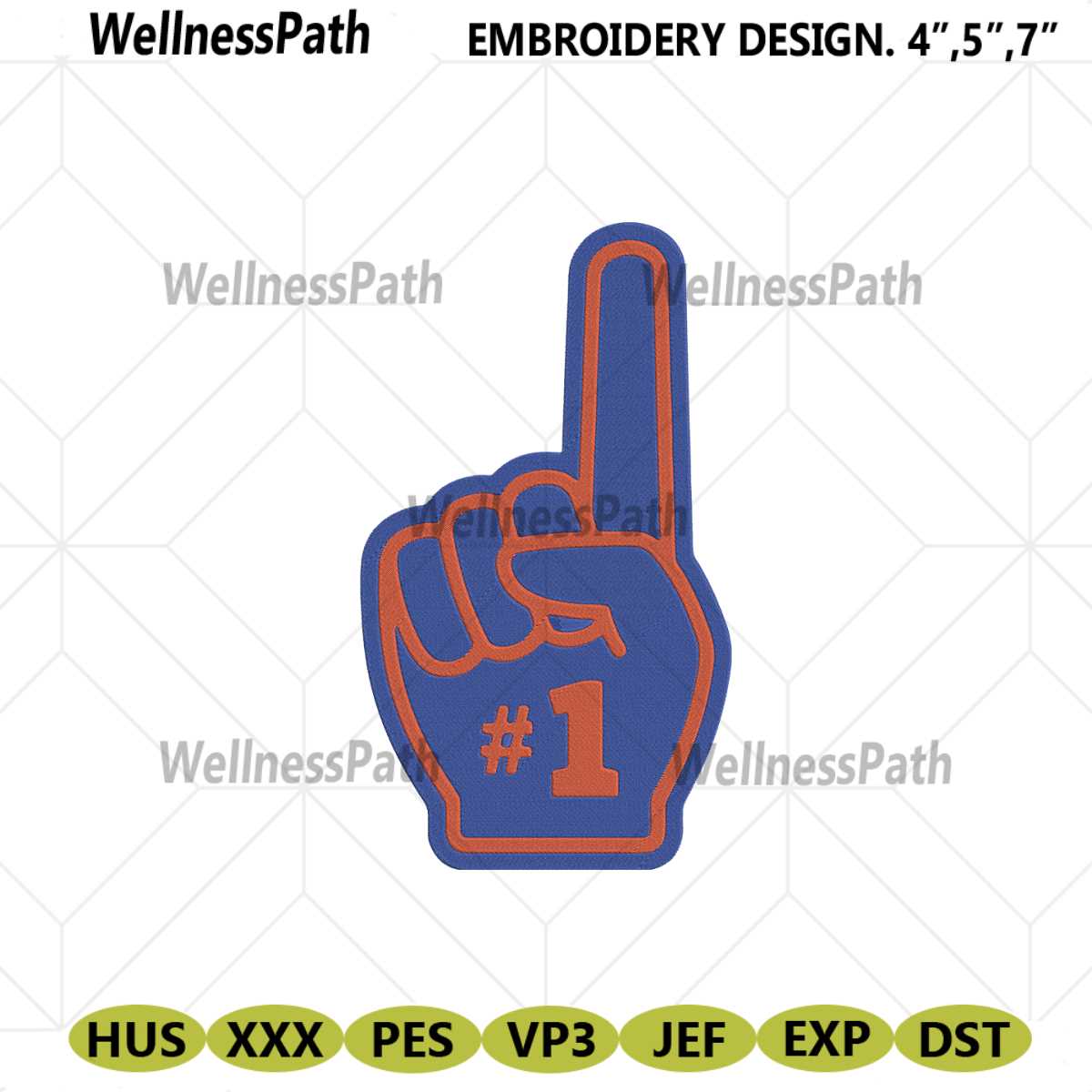 Boise State Foam Finger Logo Machine Embroidery, Boise State | Inspire ...