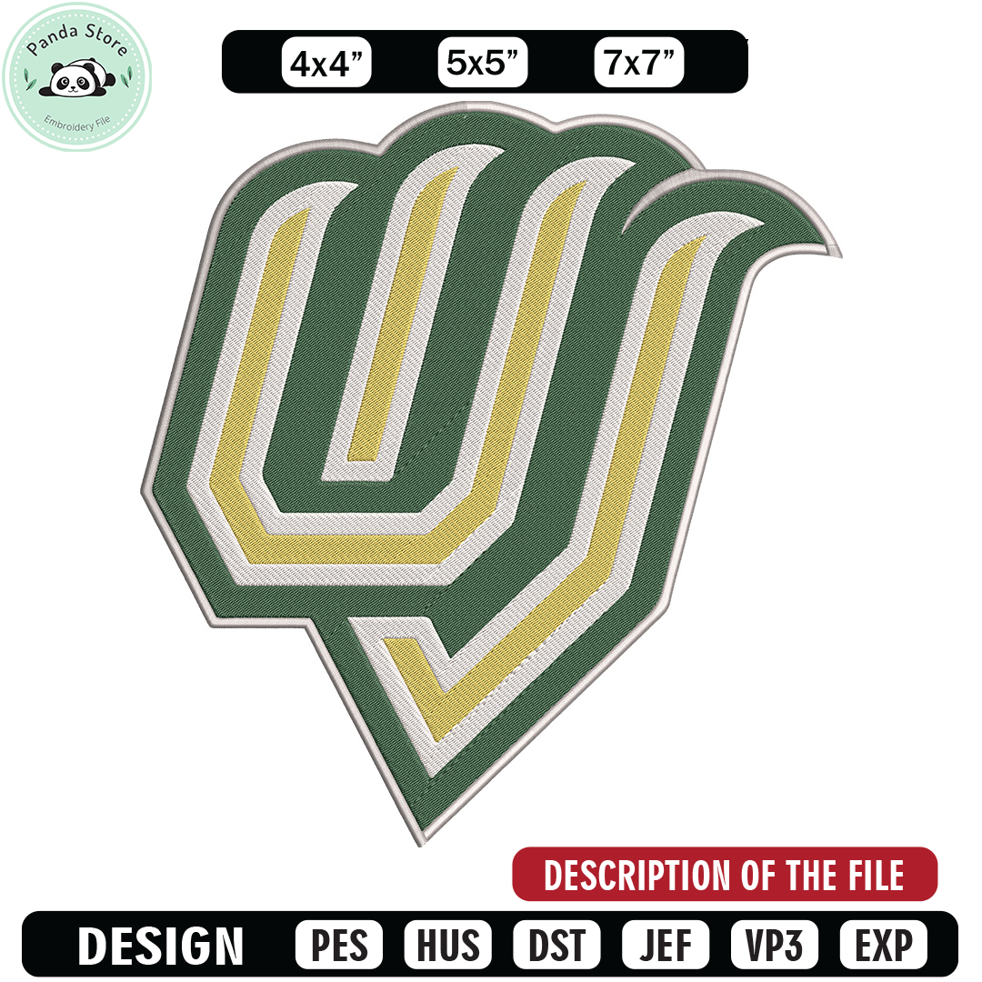 Utah Valley Wolverines logo embroidery design, NCAA embroide | Inspire ...
