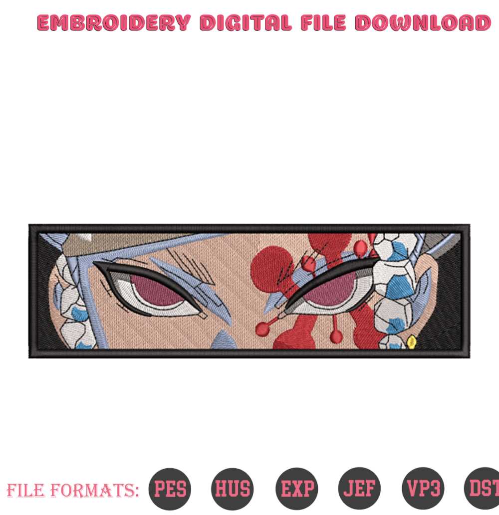 Tengen Uzui Eyes Box Embroidery Design Download | Inspire Uplift