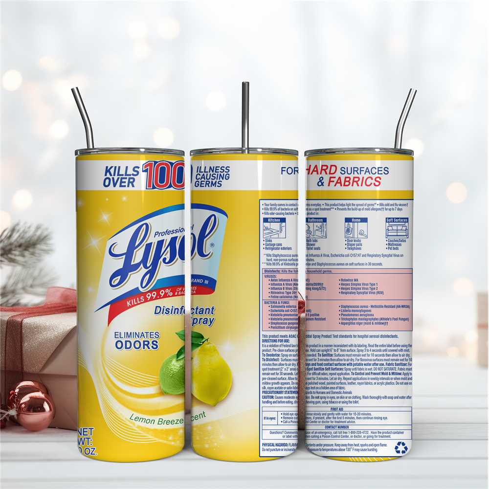 Lysol Lemon 20Oz Tumbler Wrap Sublimation Design, Brand Tumb | Inspire ...