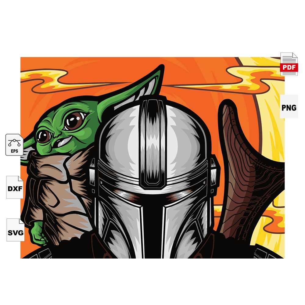 Mandalorian And Baby Yoda, Mandalorian, Mando, Star War Svg, - Inspire ...