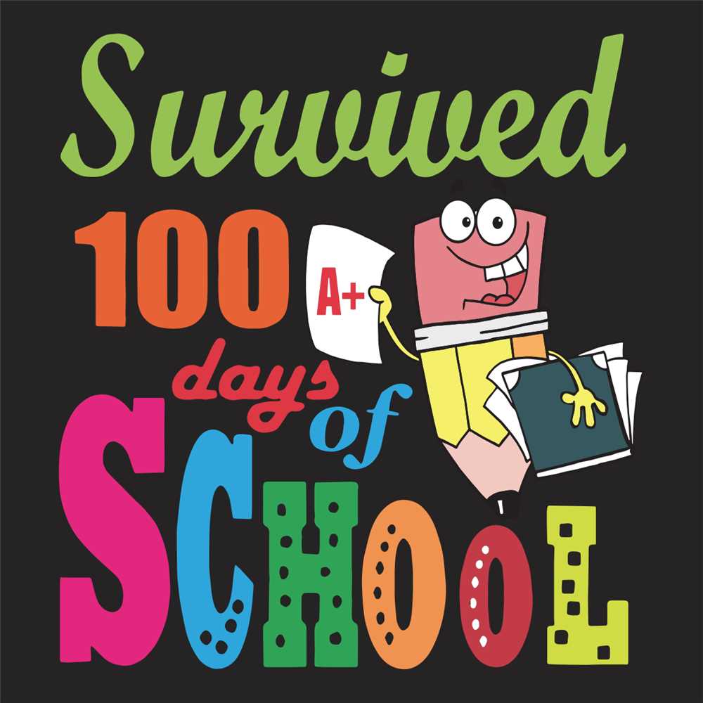Survived 100 days of school, 100th Days svg, Happy 100th day | Inspire ...