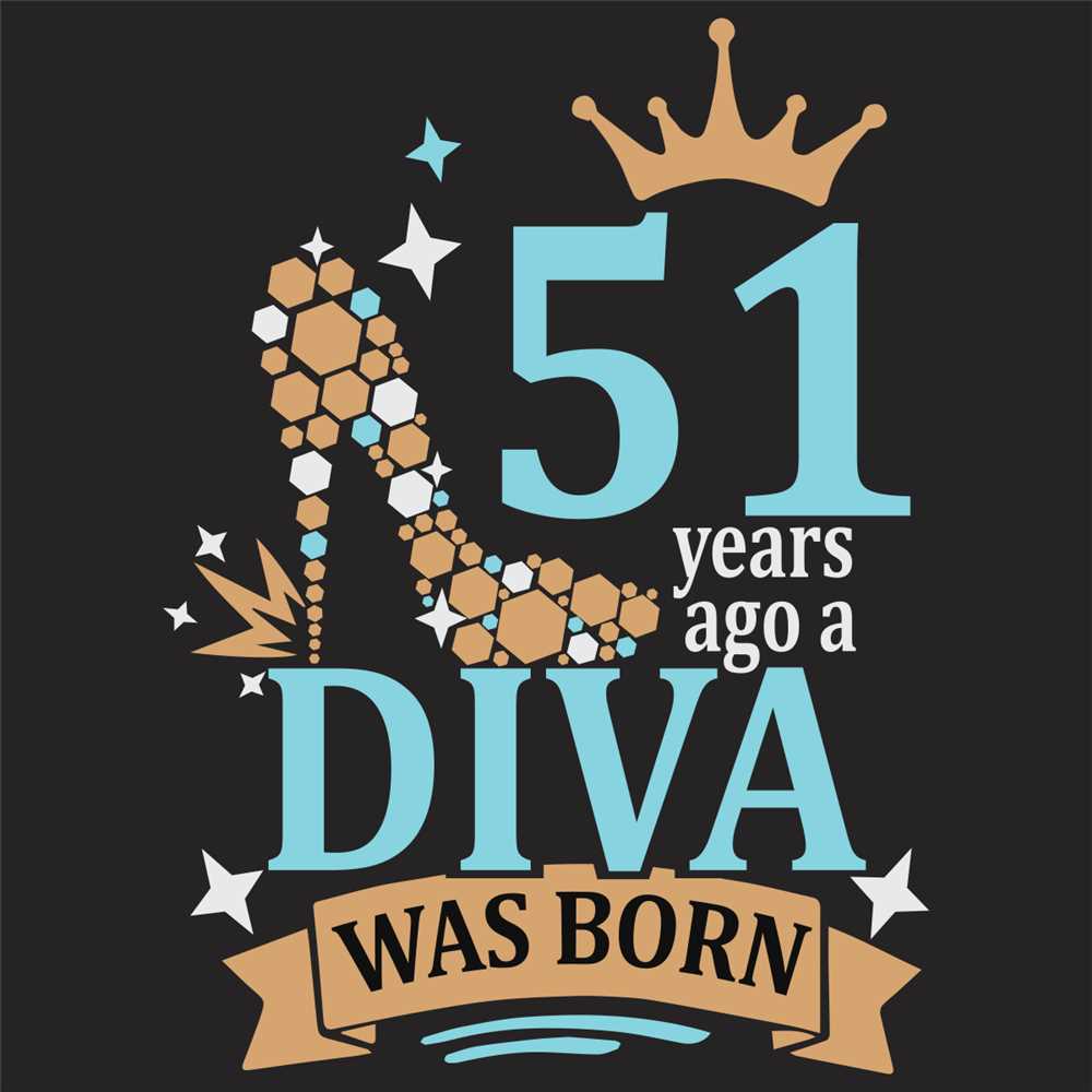 51 Years Ago A Diva Was Born Svg, Birthday Svg, A Diva Was B | Inspire ...