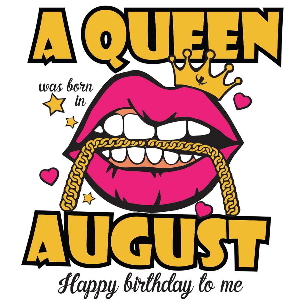 A Queen Was Born In August Svg, Birthday Svg, Happy Birthday | Inspire ...