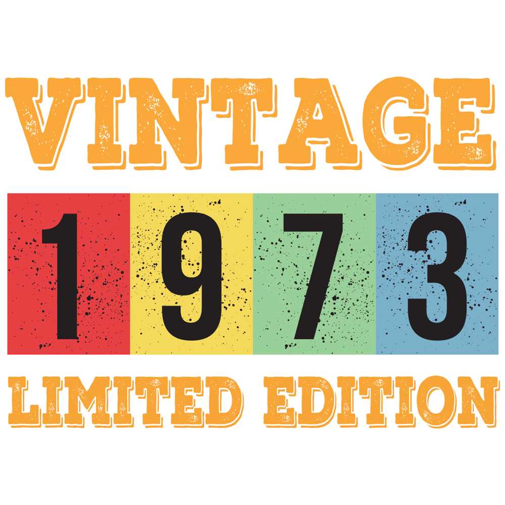 Vintage 1973 Limited Edition Svg, Birthday Svg, 1973 Limited | Inspire ...