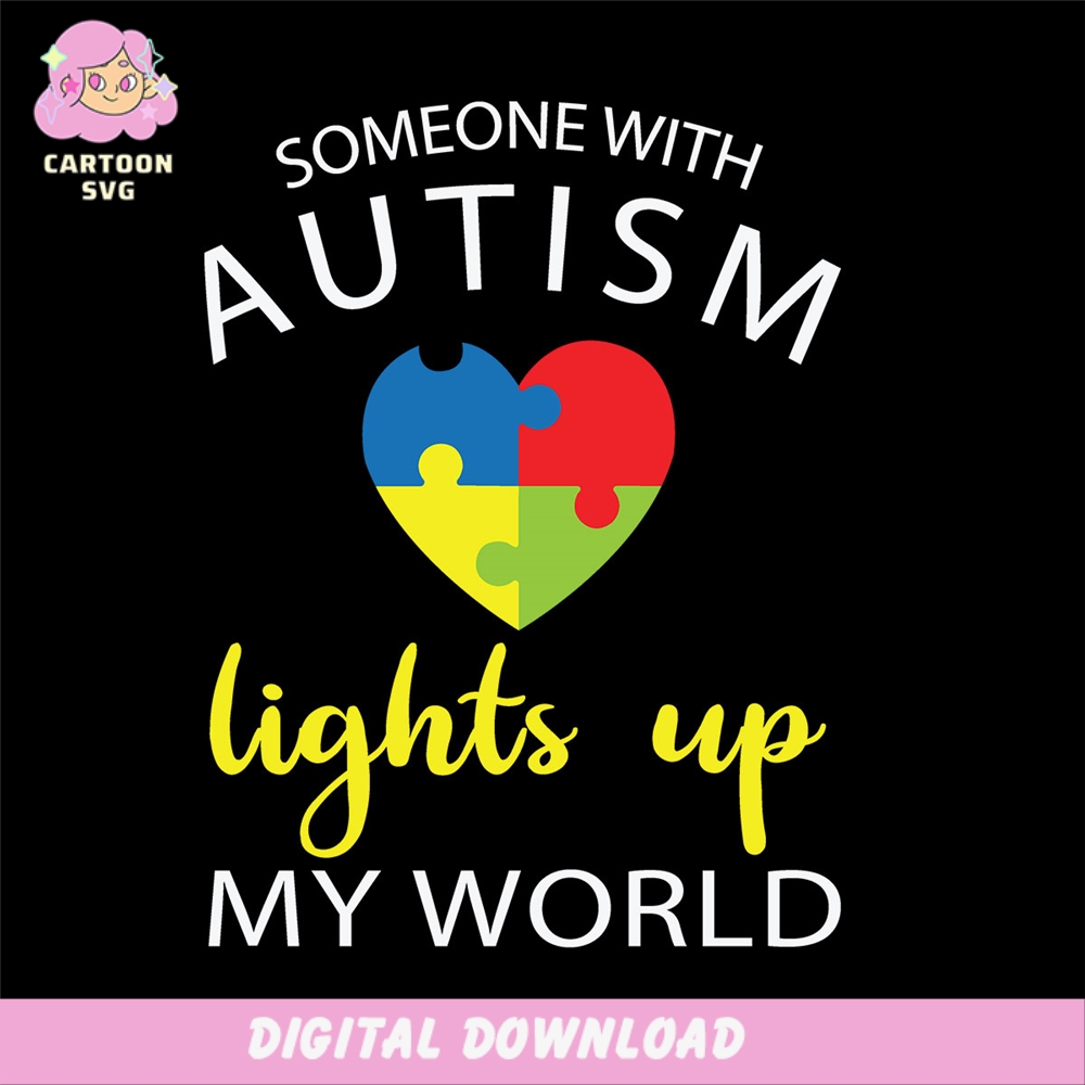 Autism Light Up My World Design PNG | Inspire Uplift