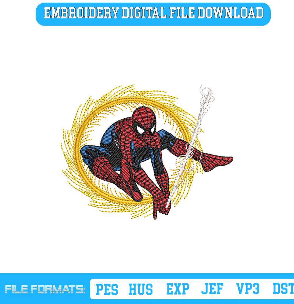 Spider Man Marvel Comics Embroidery Design Download | Inspire Uplift