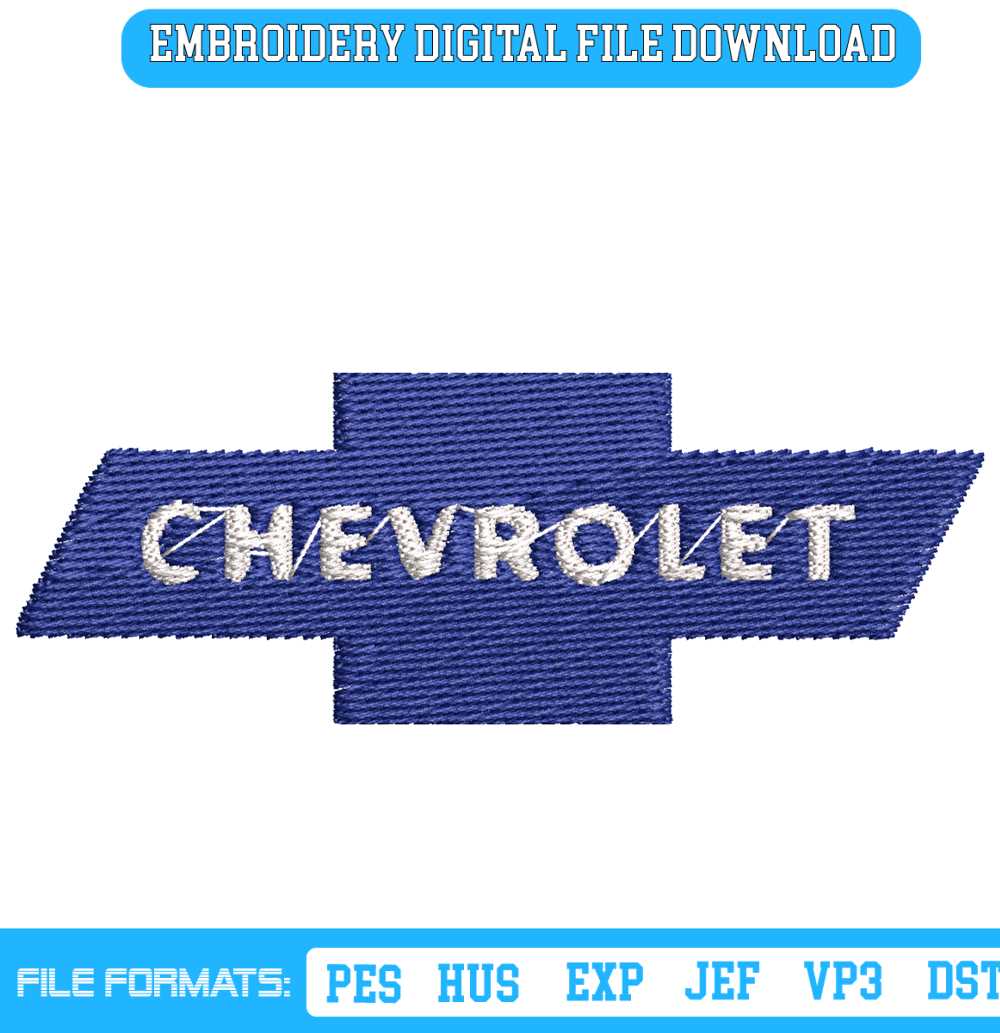 Chevrolet Logo Car Embroidery Car Logo Embroider Digitizing | Inspire ...