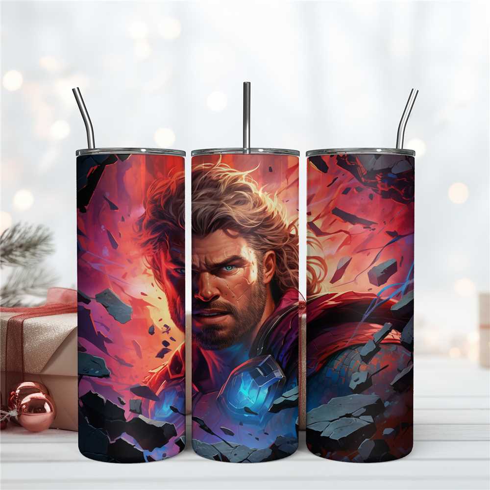 3D Thor Crawling Out Hole Tumbler, Thor Marvel Design, Skinn | Inspire ...