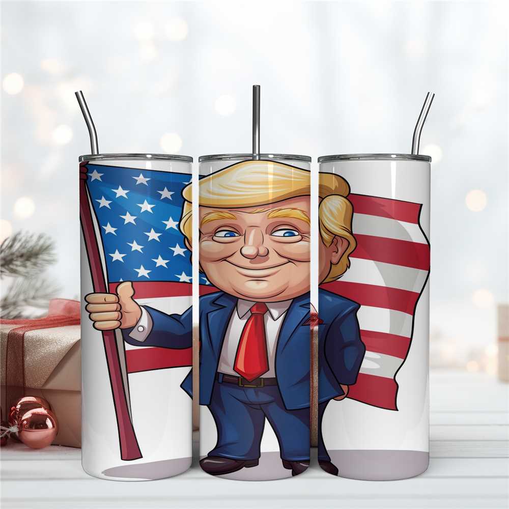 Trump 2024 Funny20oz Skinny Tumbler Sublimation Designs, Dig - Inspire ...