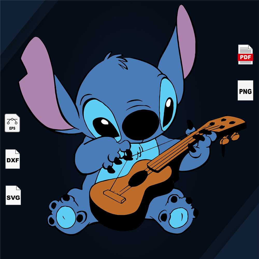 Stitch play guitar Svg, Stitch Vector, Stitch Lover, Stitch | Inspire ...
