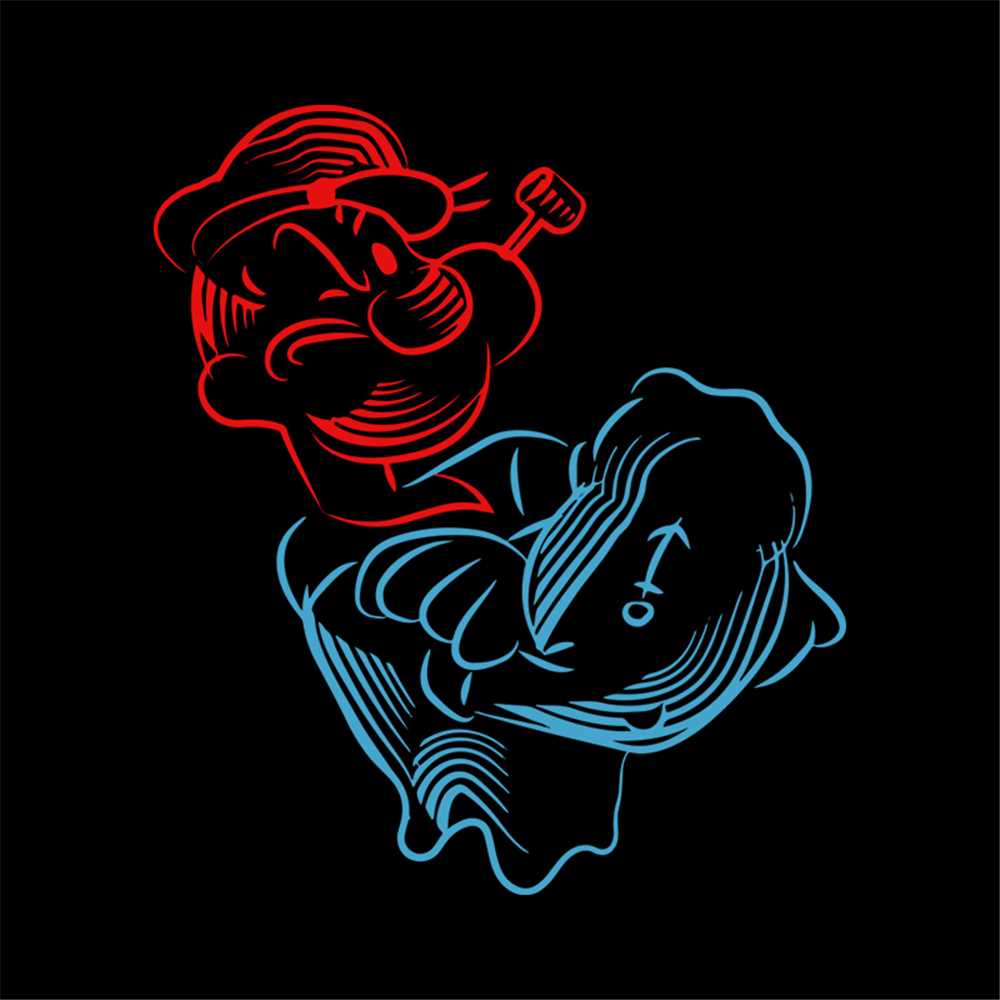 Popeye outline svg, Cartoon Svg, Popeye Svg, Colorful Popeye - Inspire ...