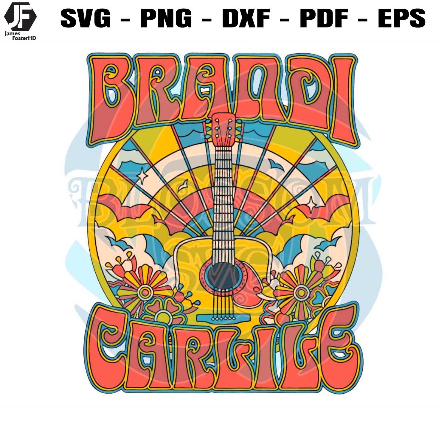 Brandi Carlile Guitarland SVG Brandi Carlile Concert SVG Fil | Inspire ...