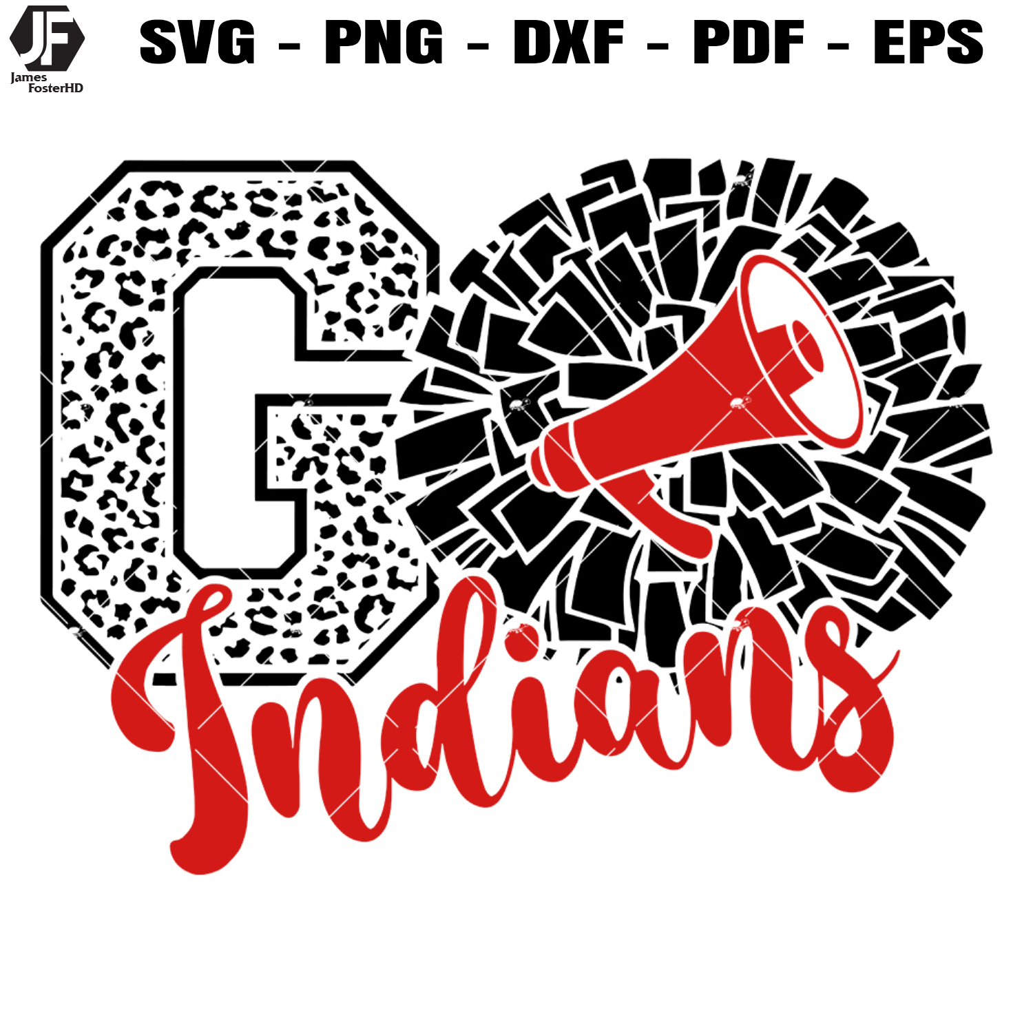 Indians Cheer Svg, Cheerleading Indians Svg, Go Indians Svg | Inspire ...