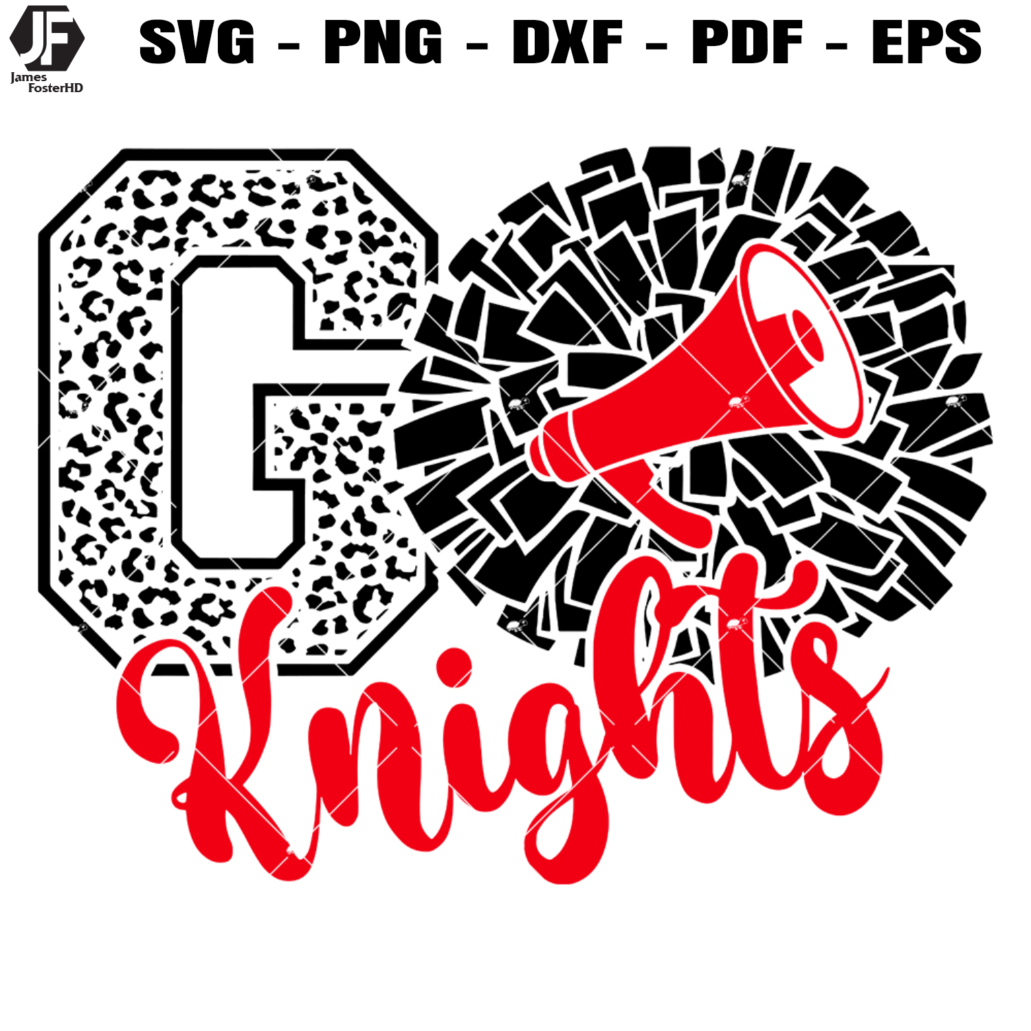 Knights Cheer Svg, Cheerleading Knights Svg, Go Knights Svg | Inspire ...
