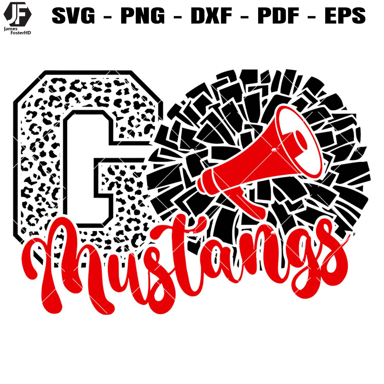 Mustangs Cheer Svg, Cheerleading Mustangs Svg, Go Mustangs | Inspire Uplift