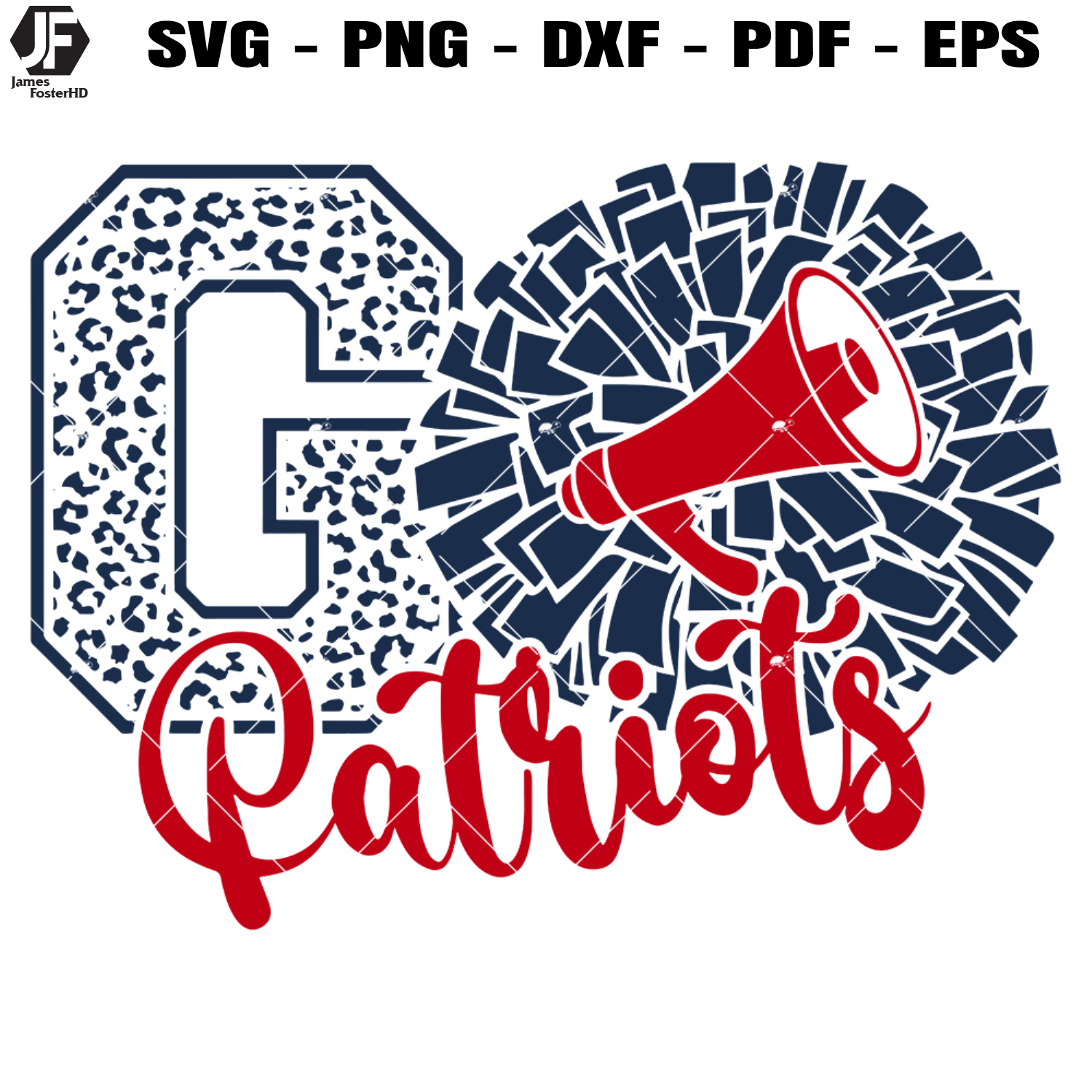 Patriots Cheer Svg, Cheerleading Patriots Svg, Go Patriots | Inspire Uplift