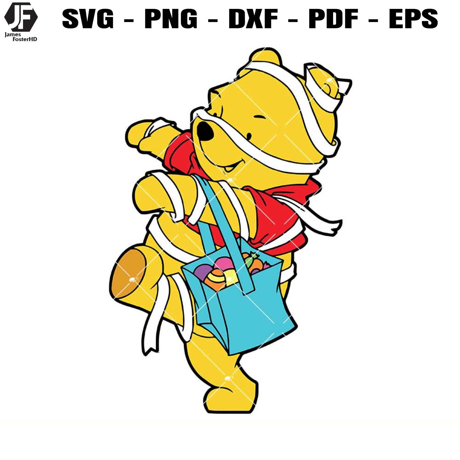 Pooh Trick or Treat Svg, Pooh Mummies Svg, Winnie The Pooh | Inspire Uplift