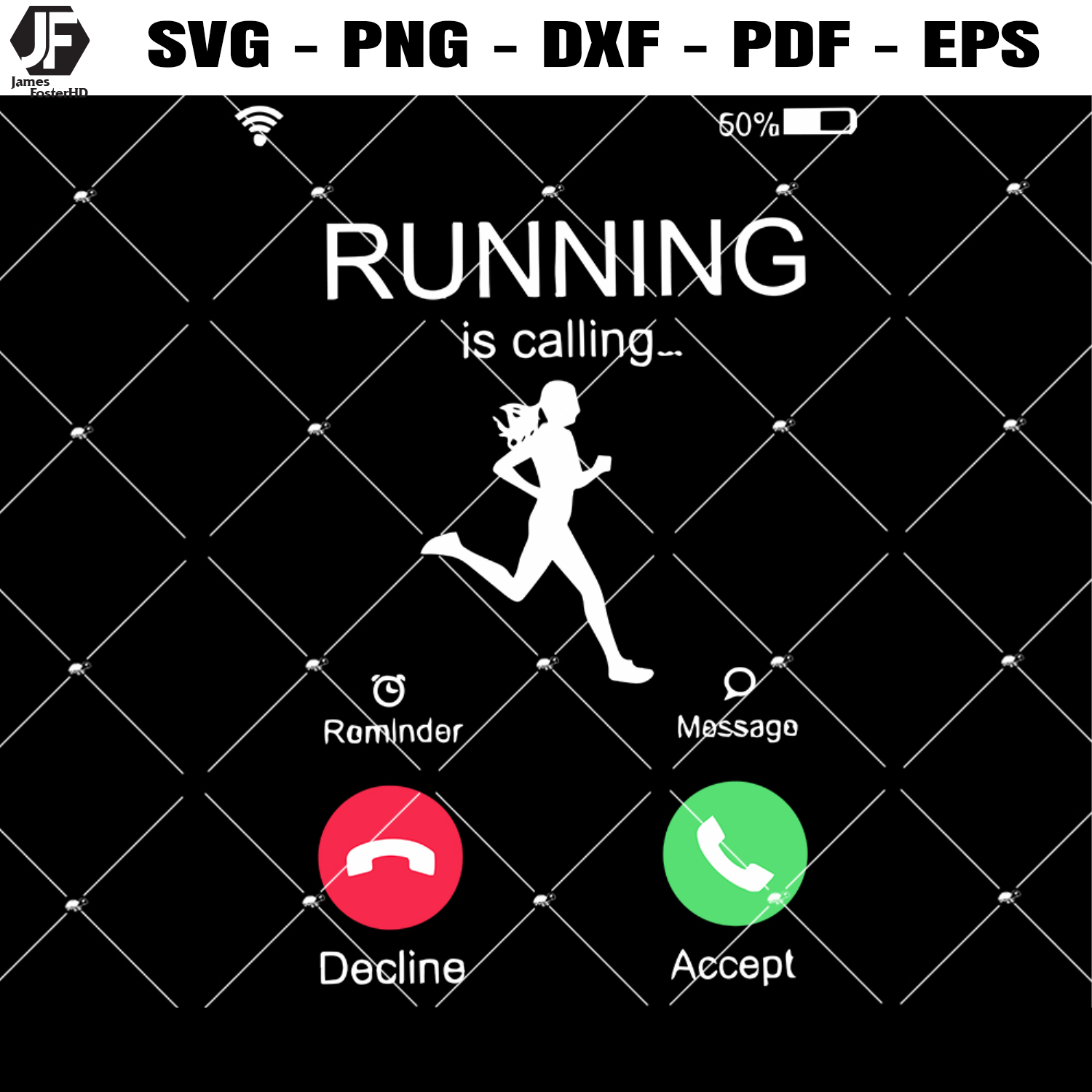 Running Is Calling Svg, Incoming Call Running Svg, Call | Inspire Uplift